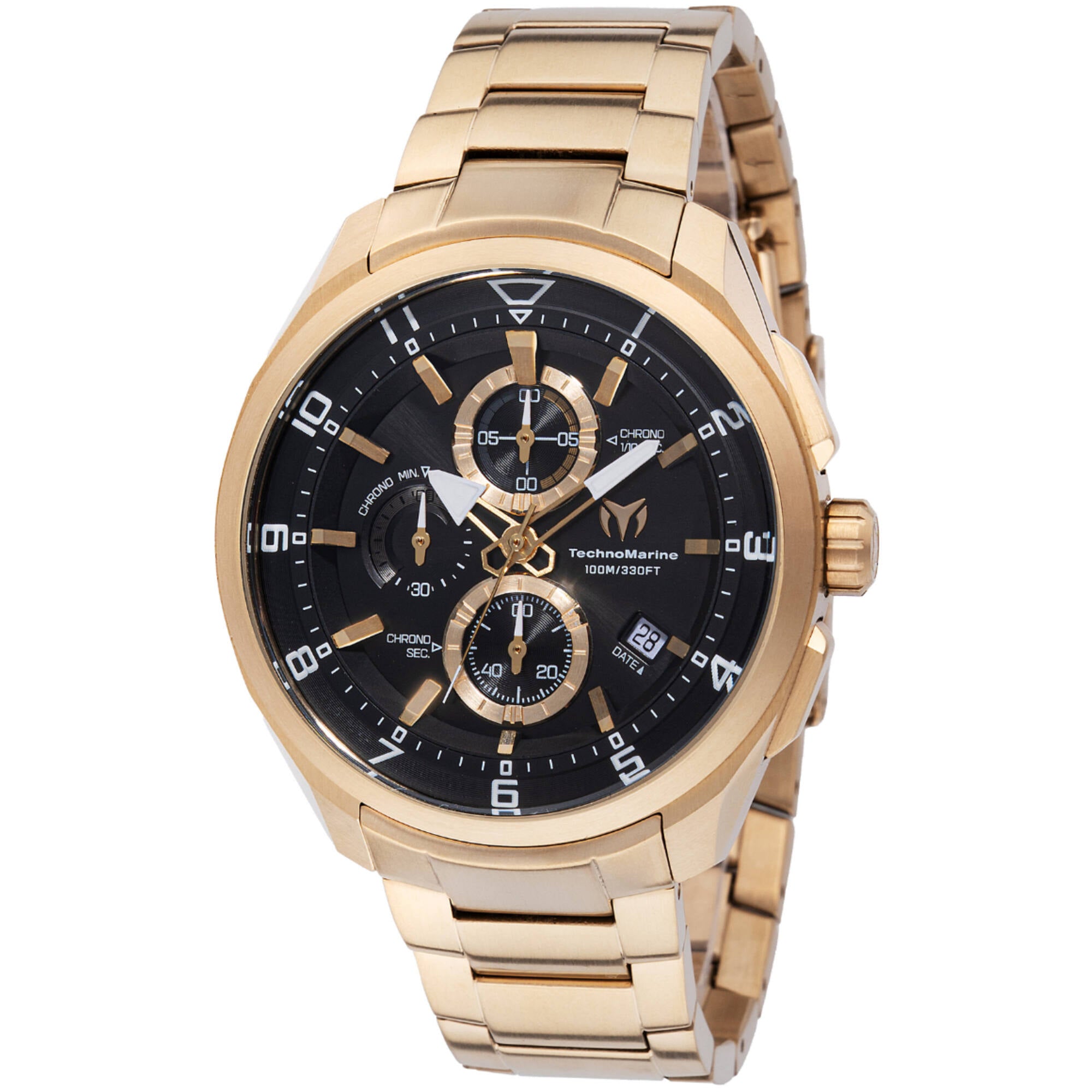 Technomarine Men's Watch - Ocean Quantum Chronograph Black and Gold Di