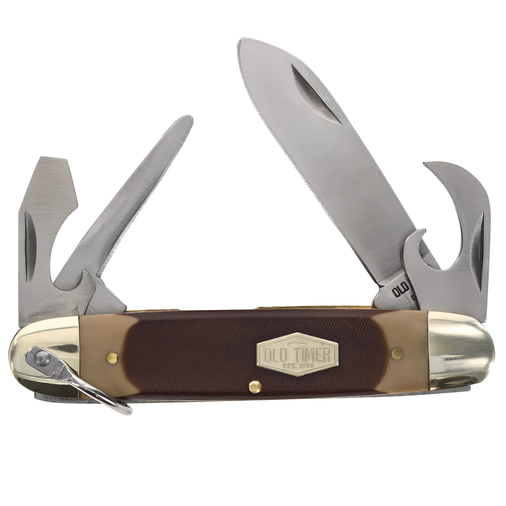 Schrade Old Timer Folding Pocket Knife - Traditional Scout Drop Point ...