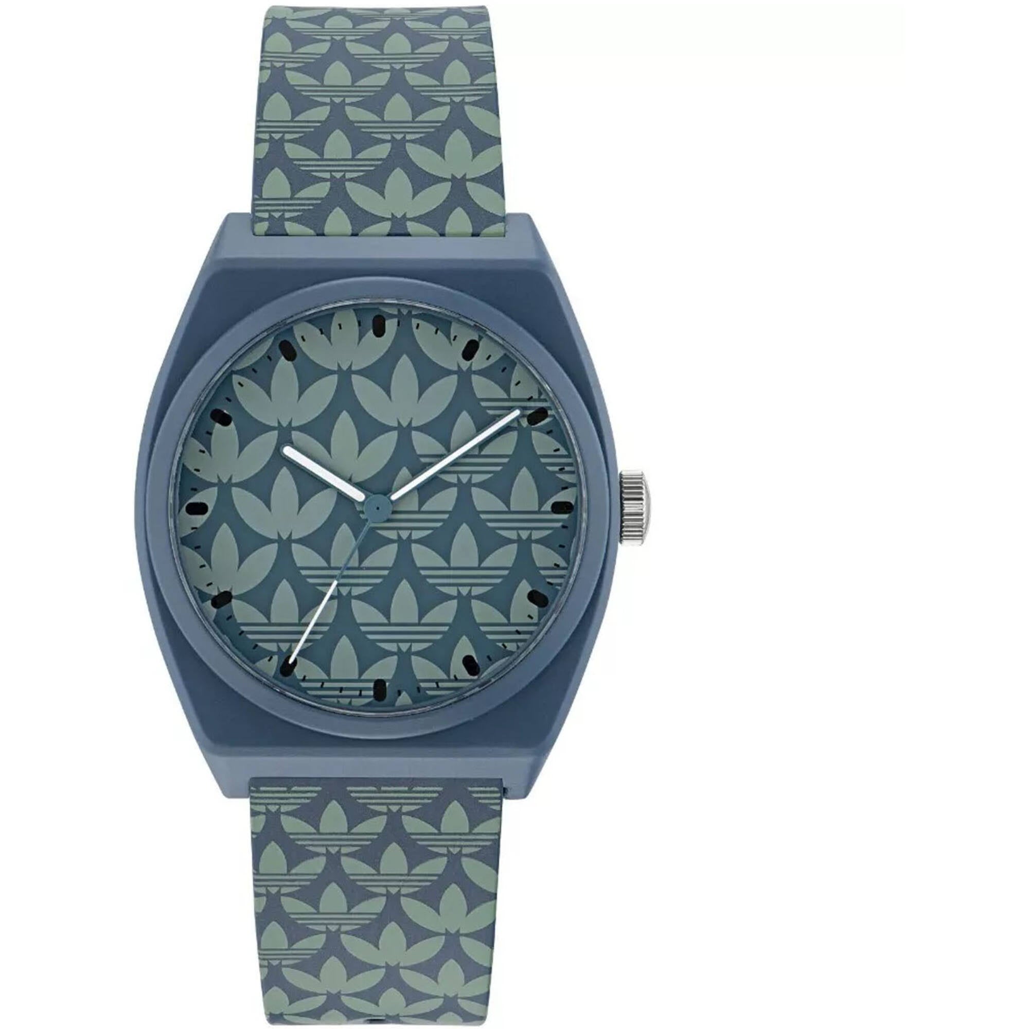 Adidas Men's Watch - Originals Blue Resin Case Silicone Rubber Strap ...