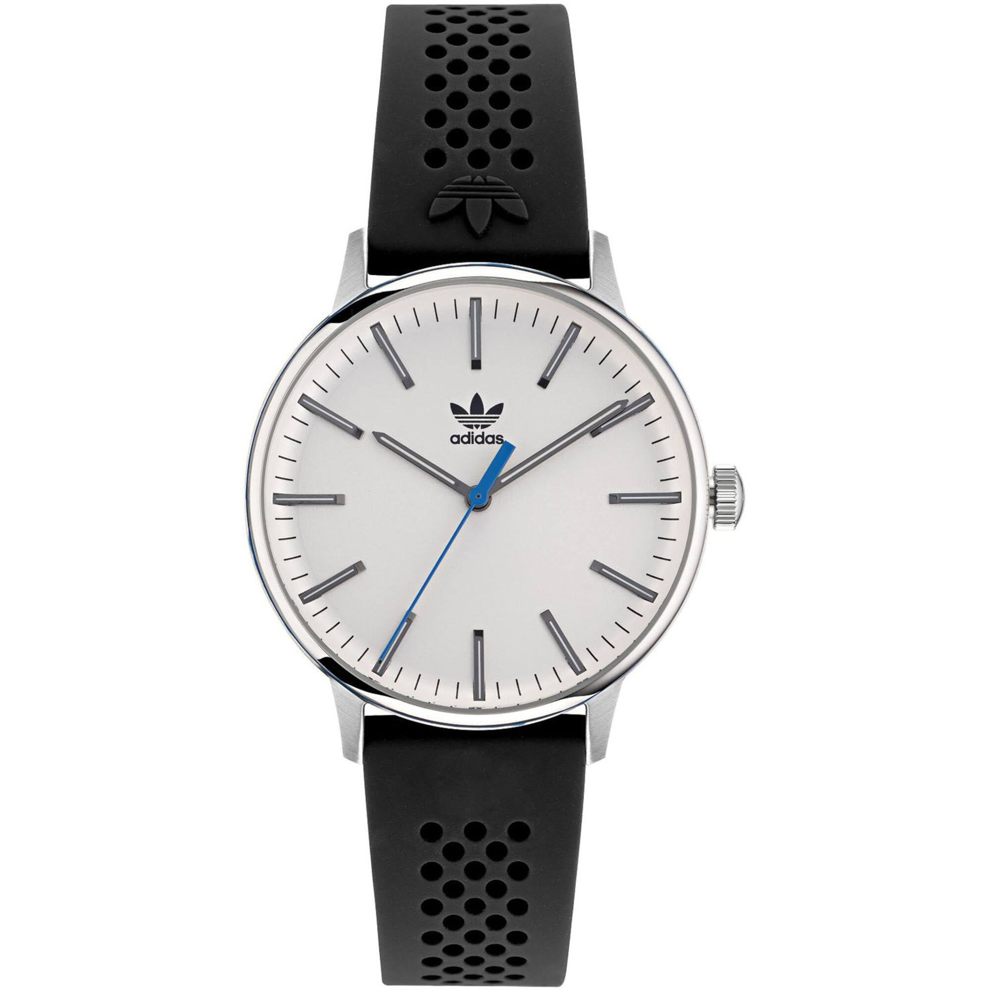 Adidas Men's Watch - Originals White Dial Black Silicone Rubber Strap