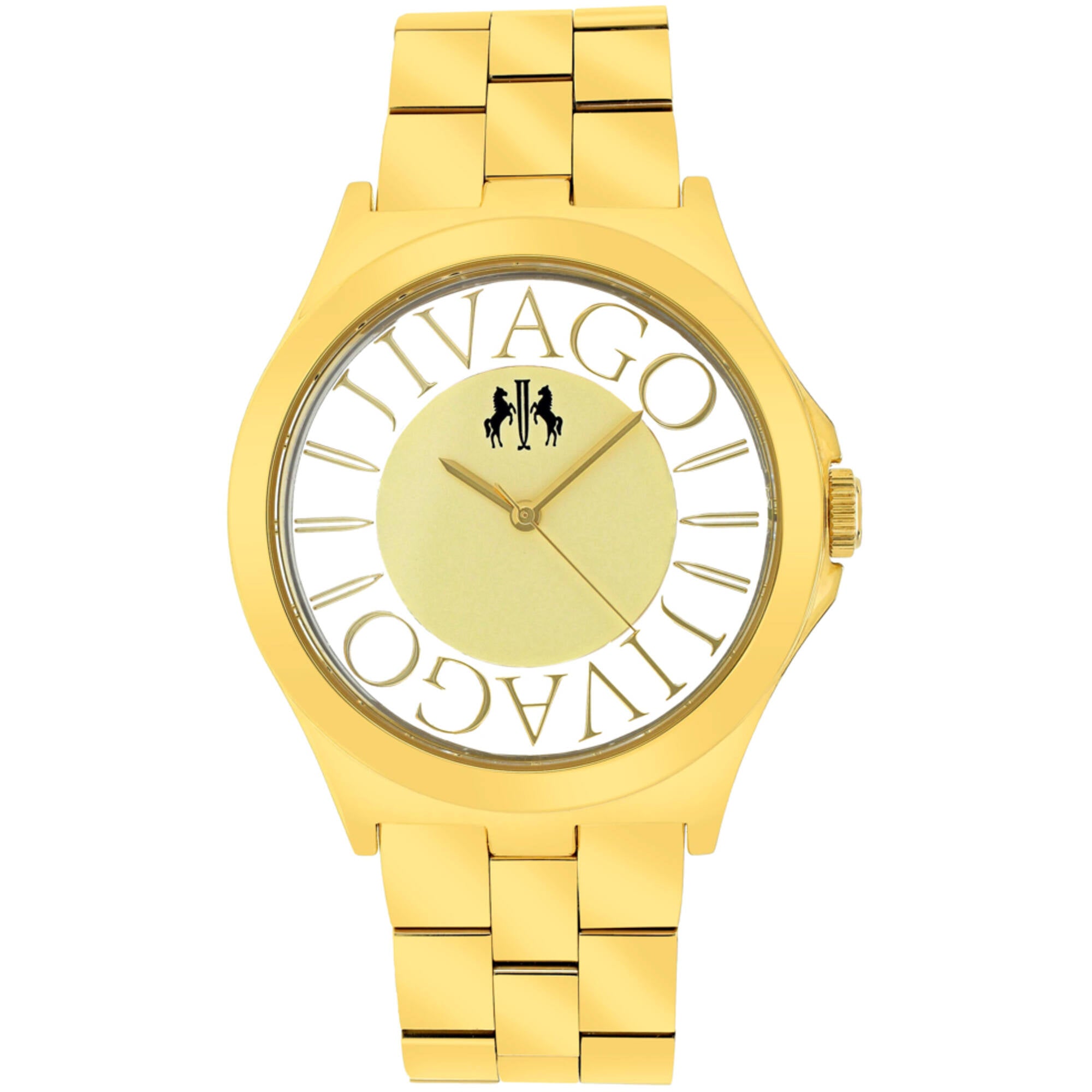Jivago Women's Watch - Fun Swiss Quartz Gold Tone Dial Yellow Gold Bra