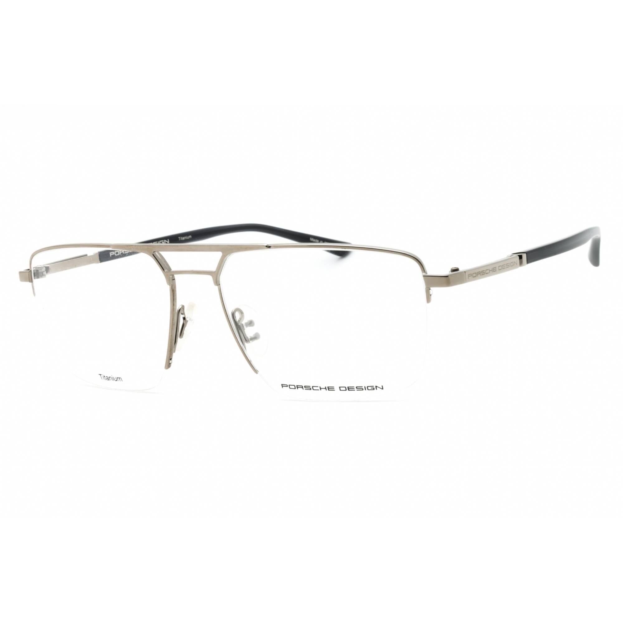 Porsche Men's Eyeglasses - Blue Pilot Half Rim Titanium Frame | P8398