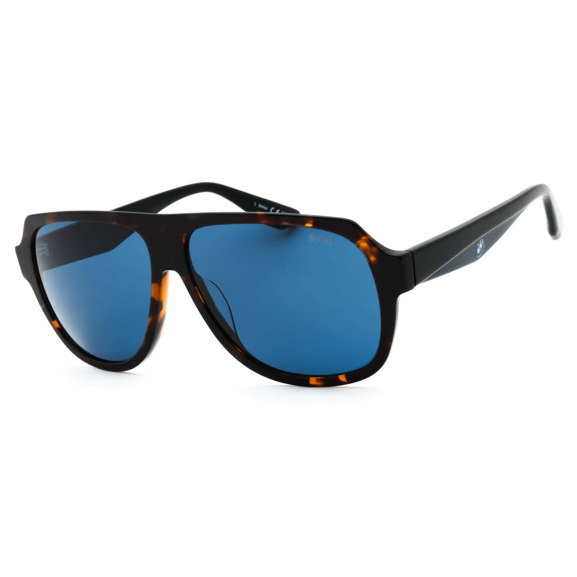 BMW Men's Sunglasses - Dark Havana Acetate Aviator Shape Full Rim Frame ...