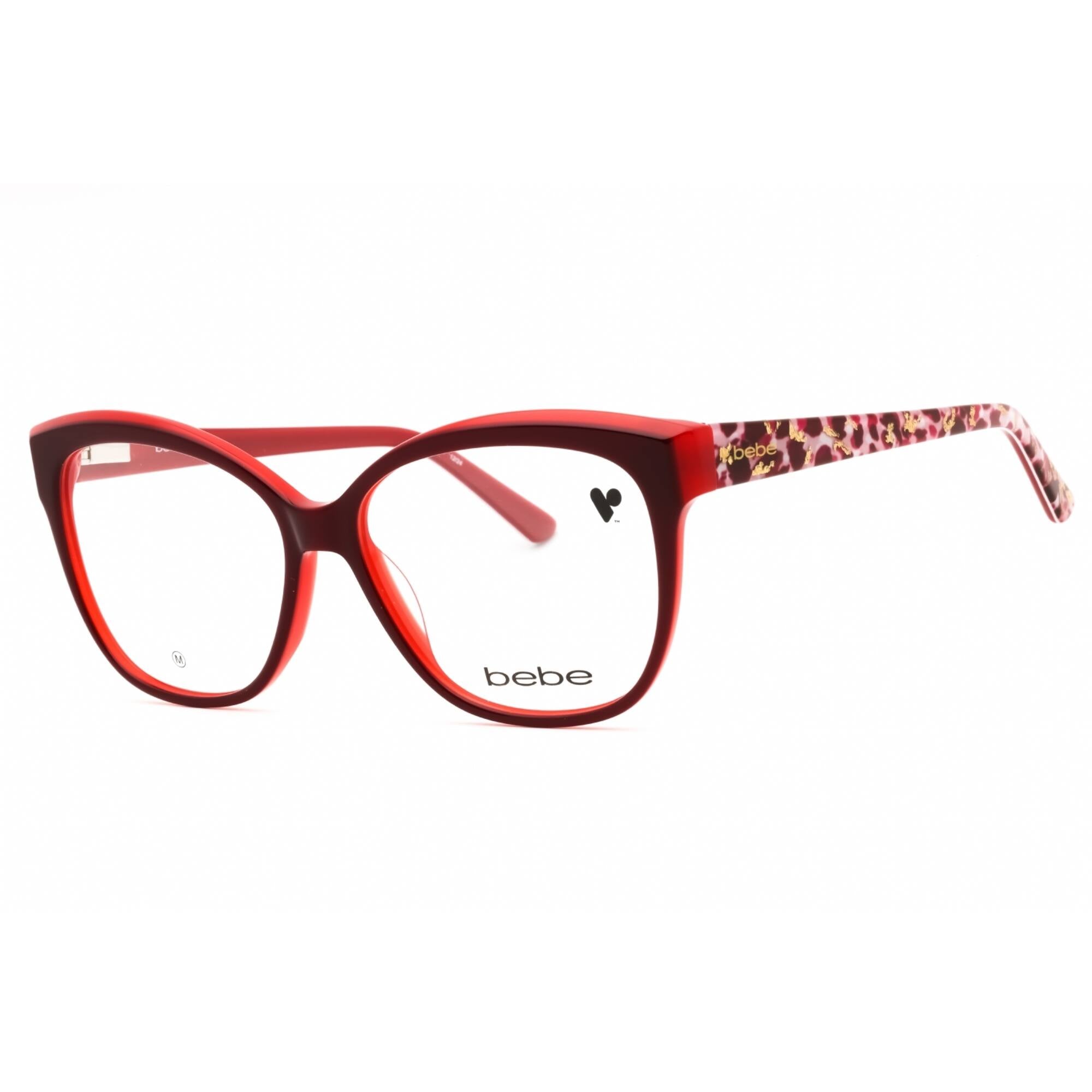 Bebe Women's Eyeglasses - Ruby Cat Eye Full Rim Frame Clear Demo Lens ...