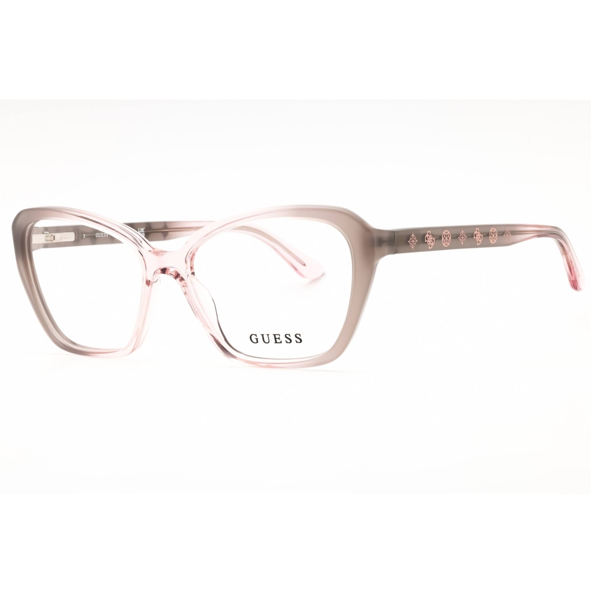 Guess Women's Eyeglasses - Grey/Other Acetate Cat Eye Shape 52mm Frame