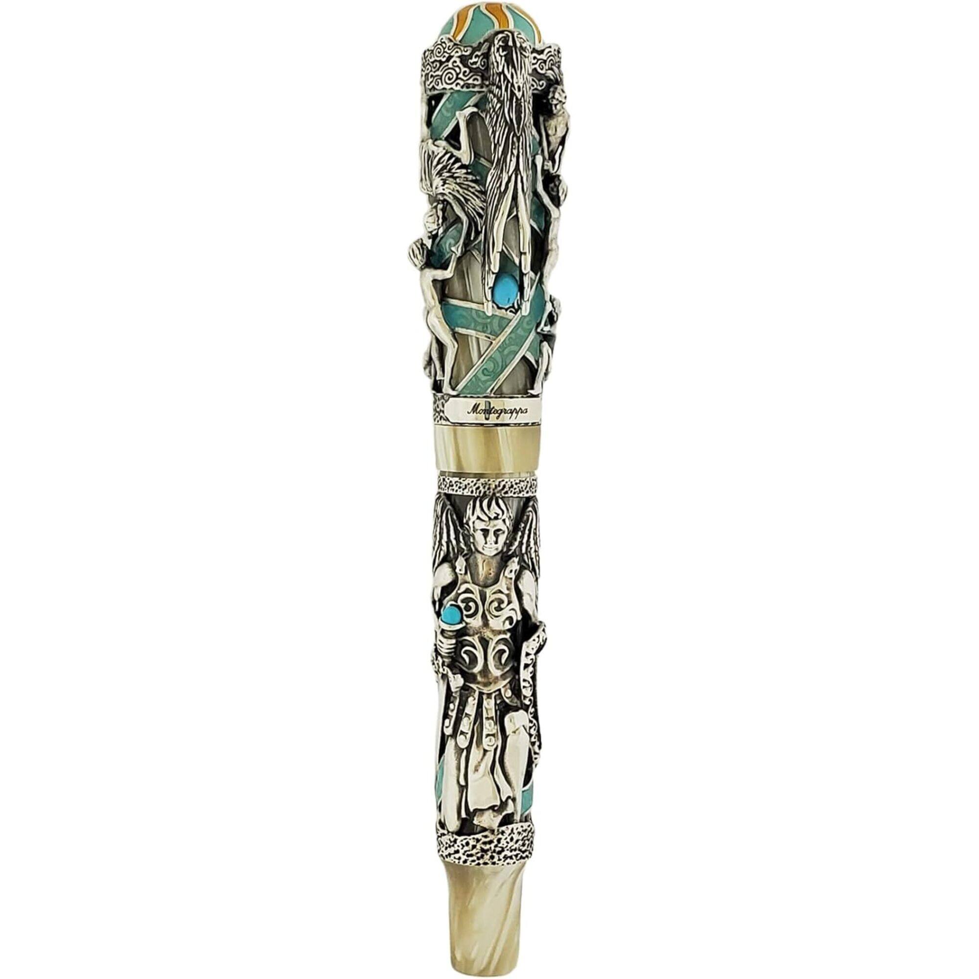 Montegrappa Fountain Pen - My Guardian Angel 18k Yellow Gold Medium Nib ...