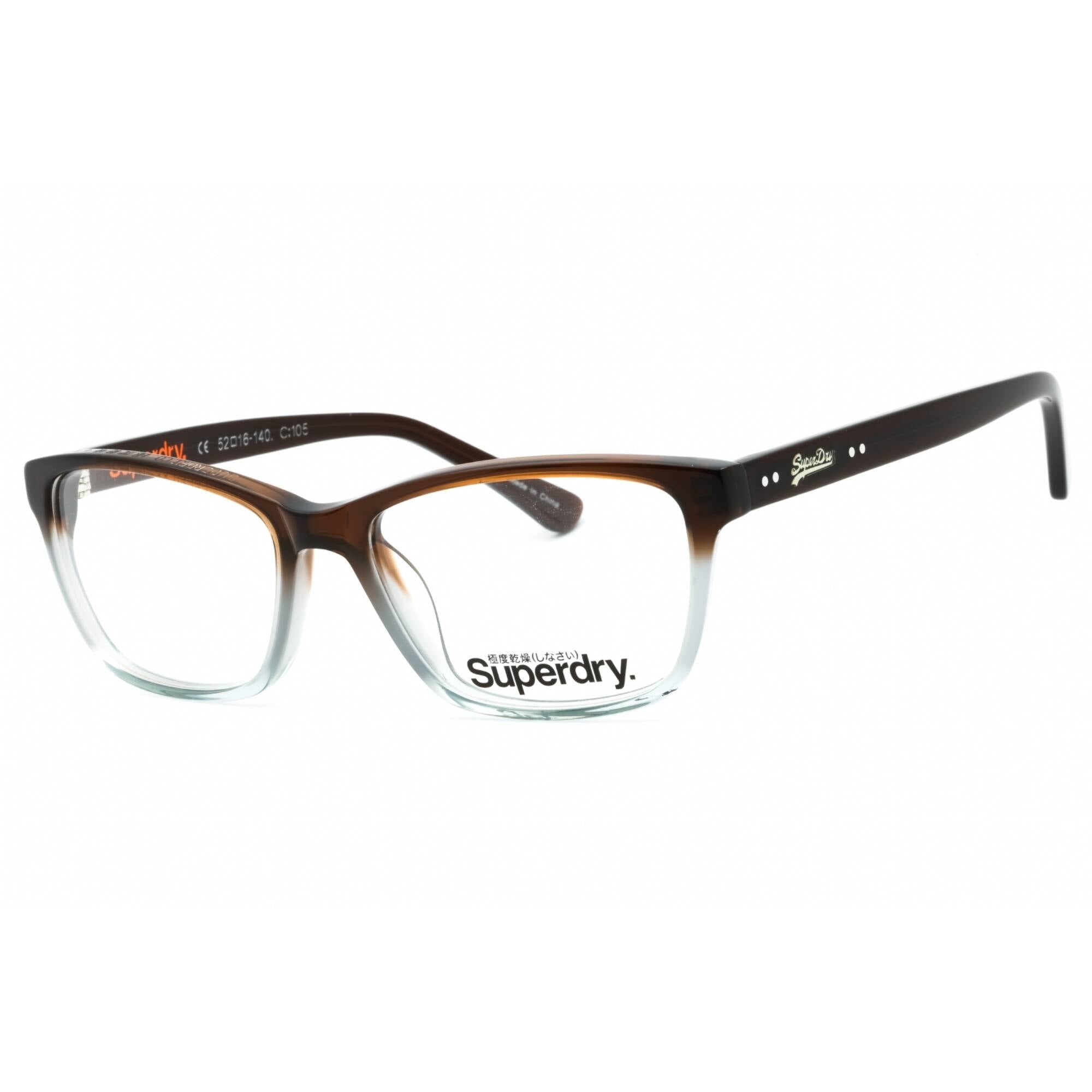 Superdry Women's Eyeglasses - Brown/Navy Gradient Plastic Cat Eye | SD