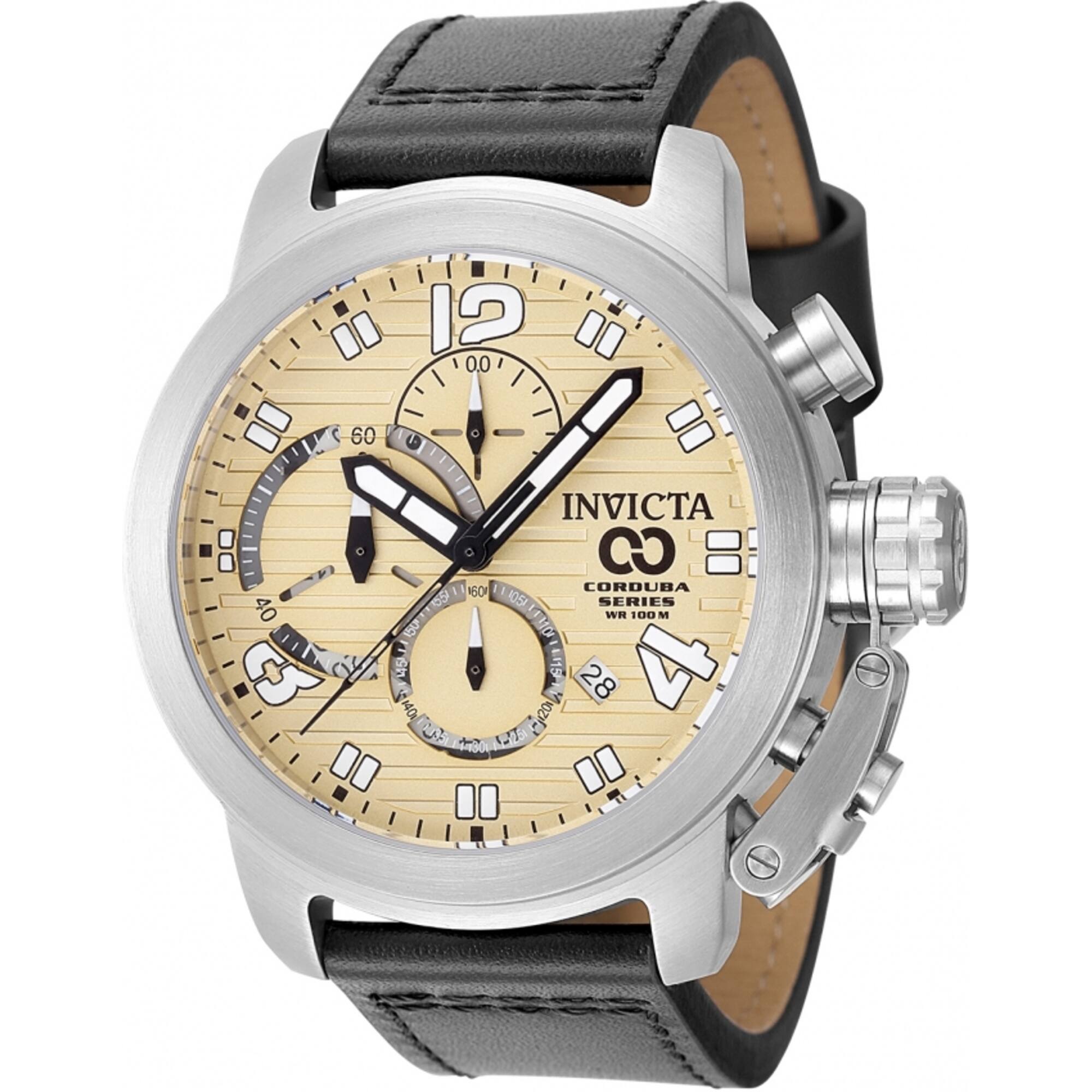 Invicta Men's Watch - Corduba Transparent and Desert Sand Dial Black S