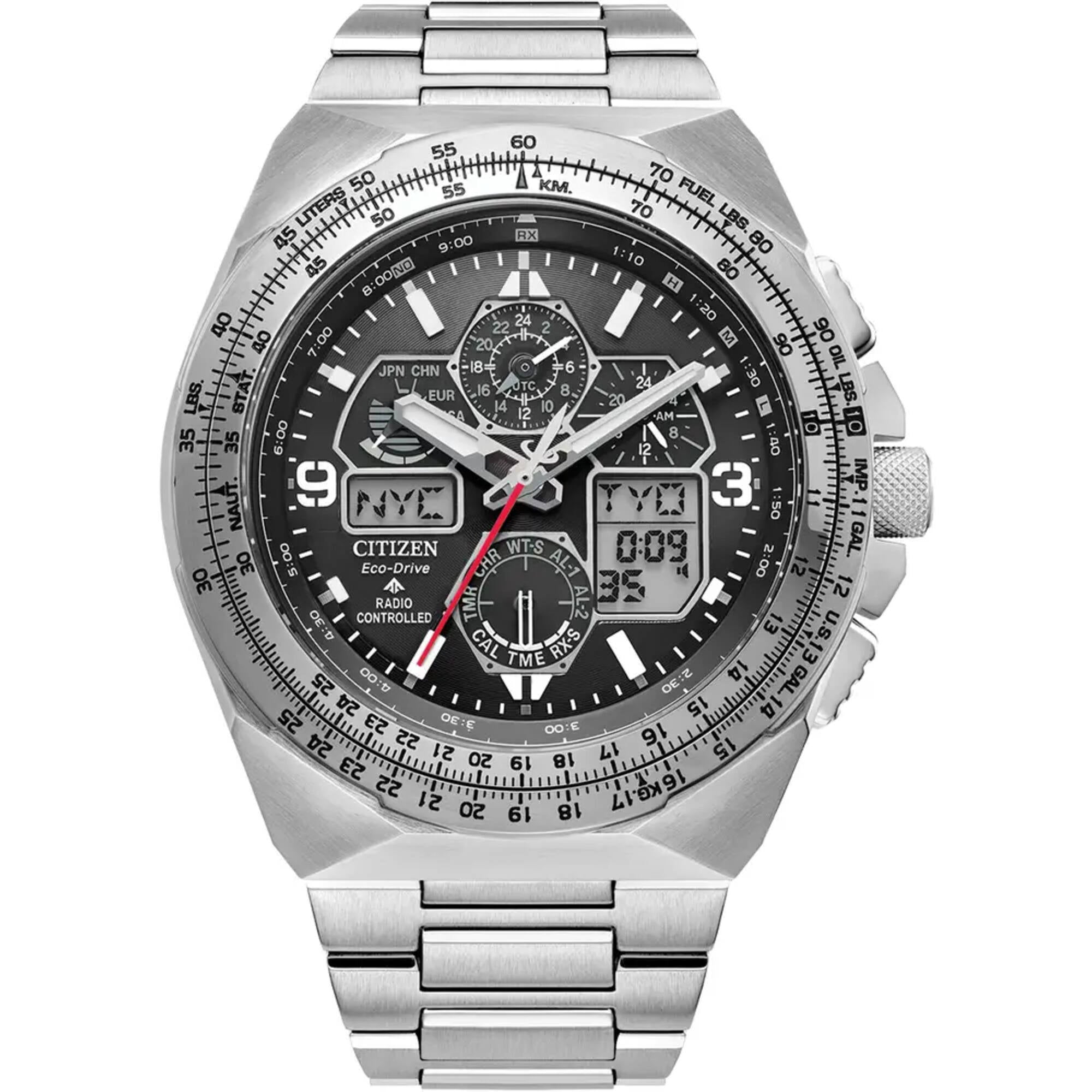 Citizen Men's Watch - Promaster Skyhawk A.T Chronograph Ana-Digi Dial ...