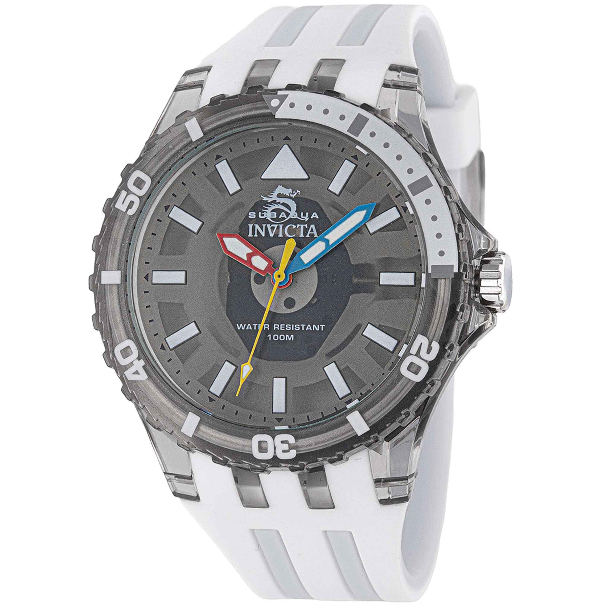Invicta Men's Watch - Subaqua Quartz White and Grey Silicone Rubber ...