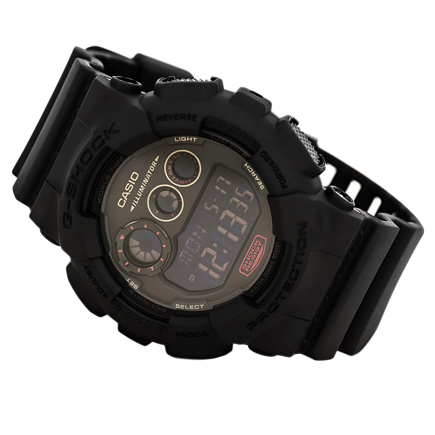 Casio GD120MB-1 Men's G-Shock Black Digital Black Dial Watch