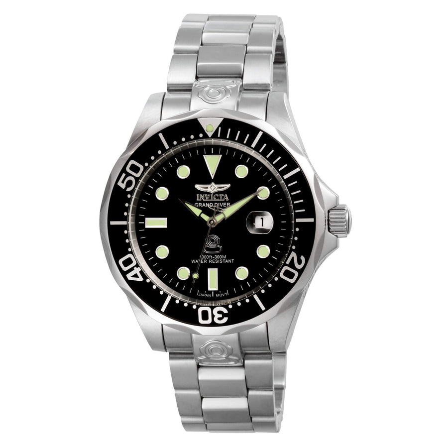 Invicta 3044 Men's Stainless Steel Bracelet Automatic Grand