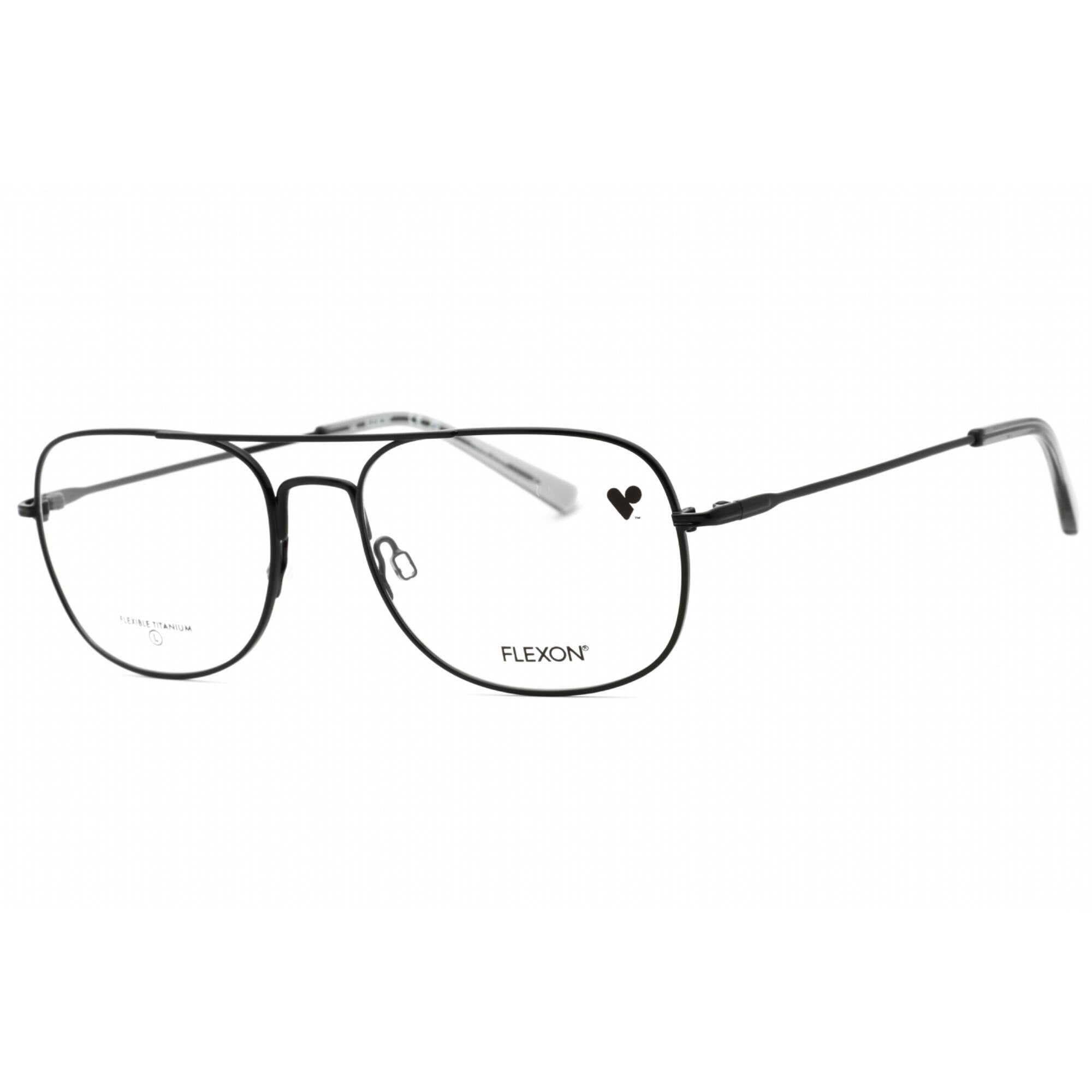 Flexon Men's Eyeglasses - Black Metal Full Rim Frame | FLEXON H6066 001