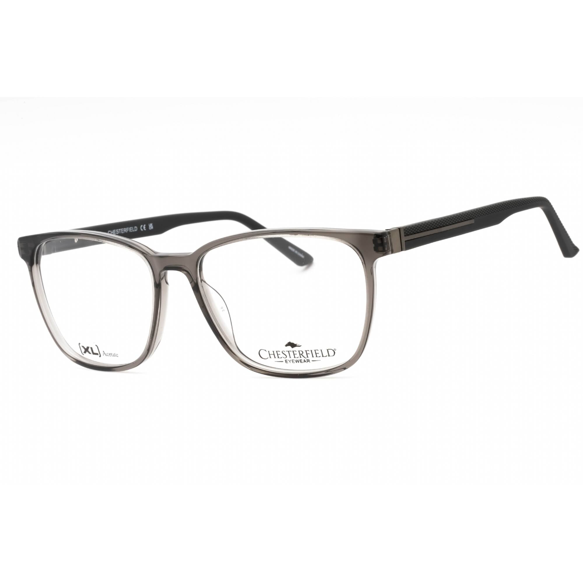 Chesterfield Men's Eyeglasses - Grey Crystal Plastic Square Frame | CH