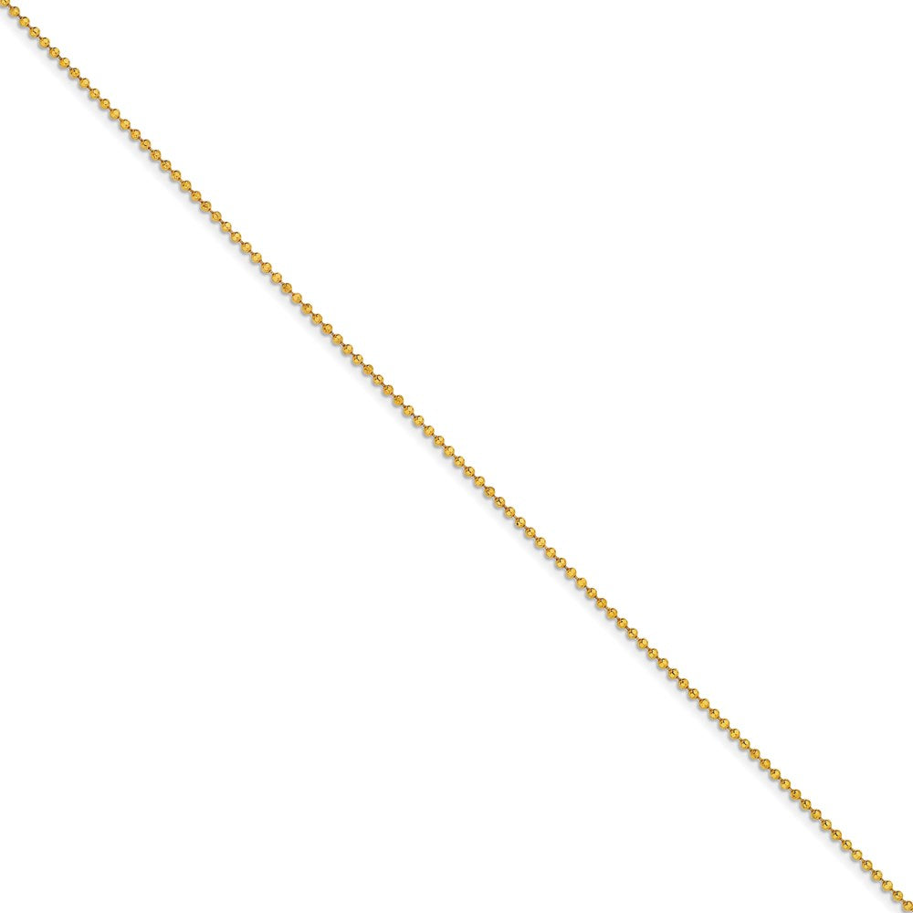 Yellow Rhodium over Brass 2.00mm Plated Ball Chain | SRN212