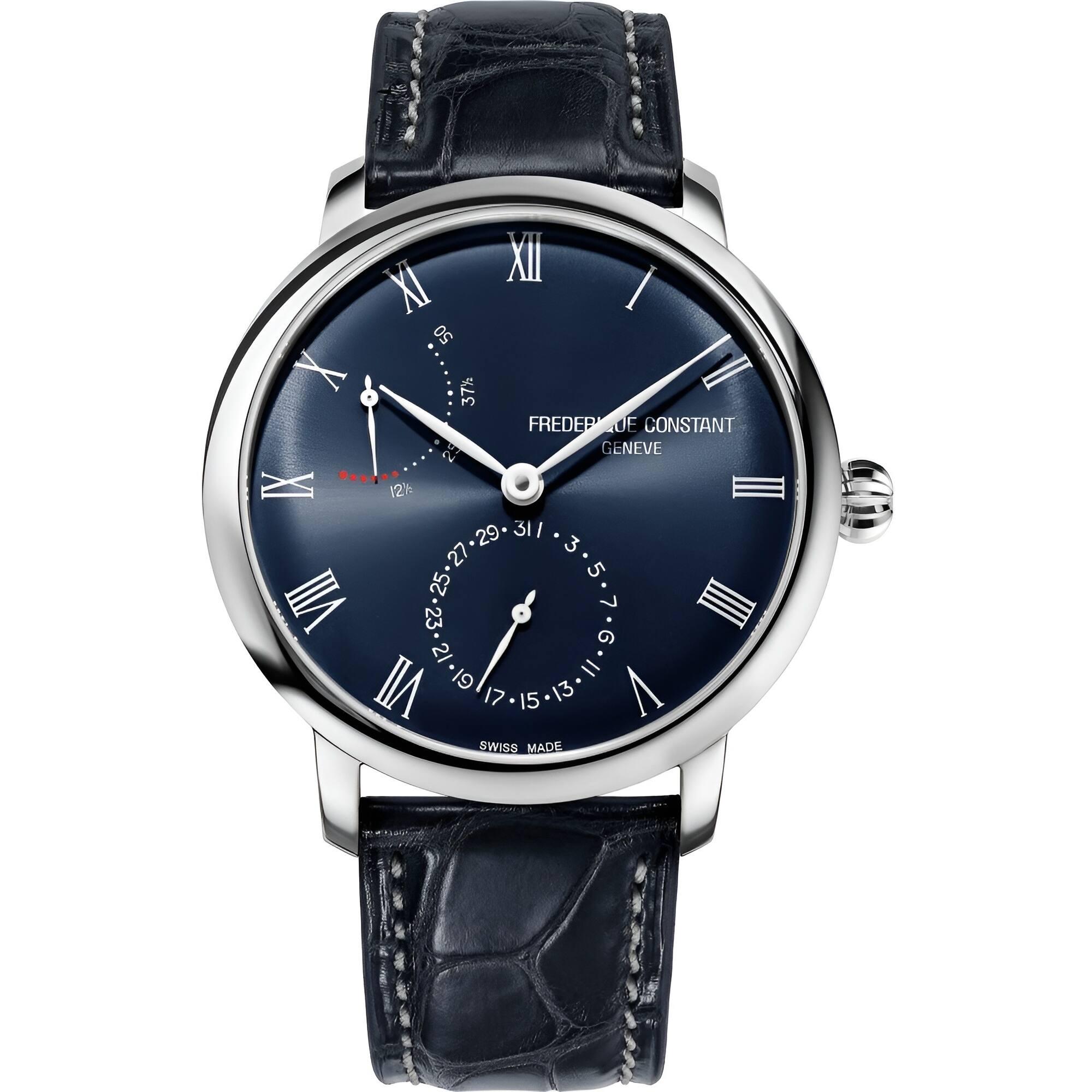 Frederique Constant Men's Watch - Slimline Power Reserve Blue Dial | 7