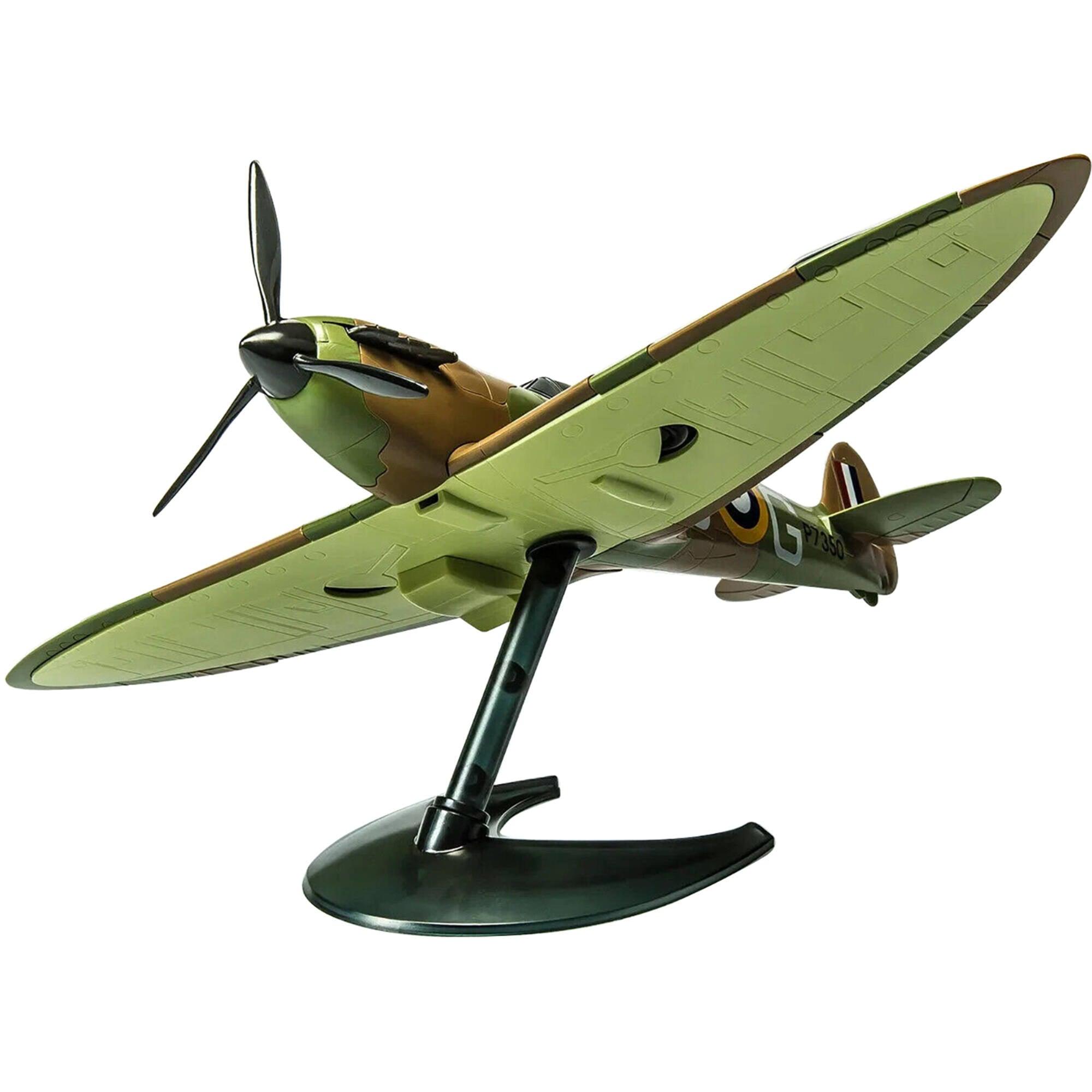Airfix Quickbuild Skill 1 Model Airplane Kit - Spitfire Snap Together ...