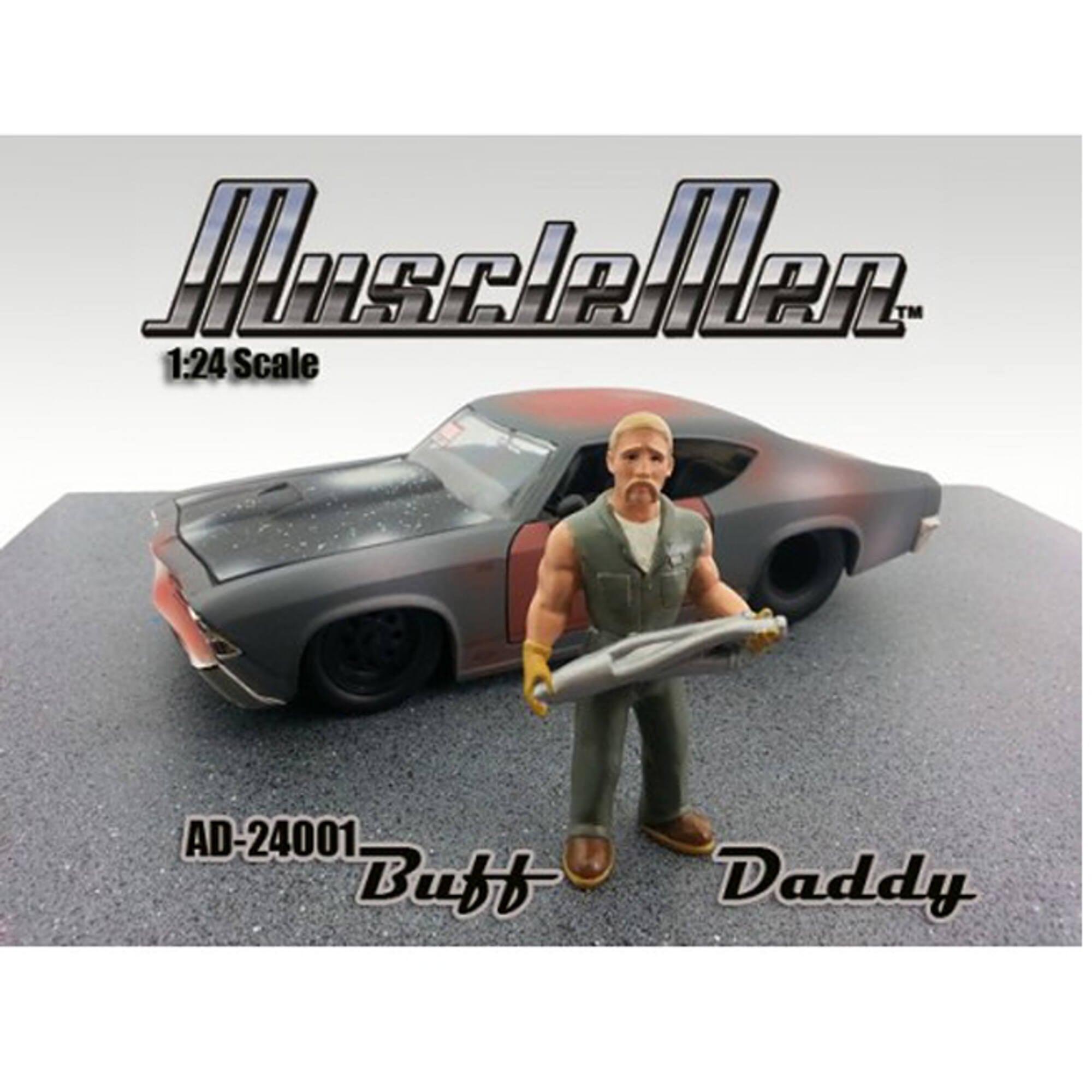American Diorama Figure - Musclemen Buff Daddy For 1:24 Diecast Car Bl