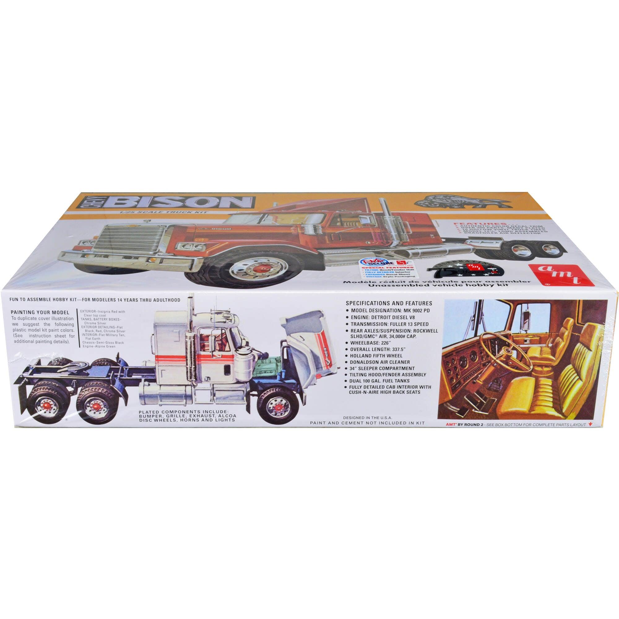 AMT Skill 3 1/25 Scale Model Kit - Chevrolet Bison Truck Tractor