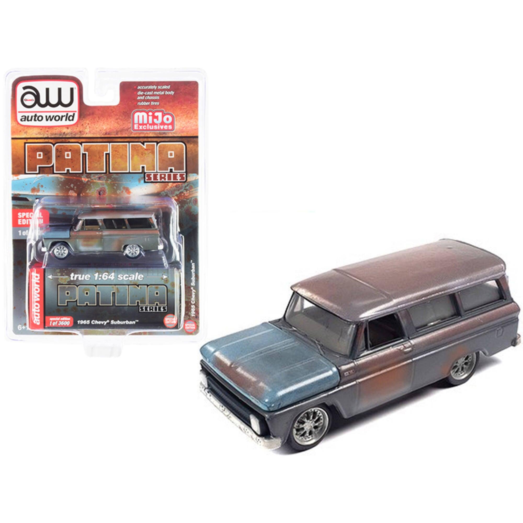 Autoworld 1/64 Scale Diecast Model Car - 1965 Chevrolet Suburban Patina ...