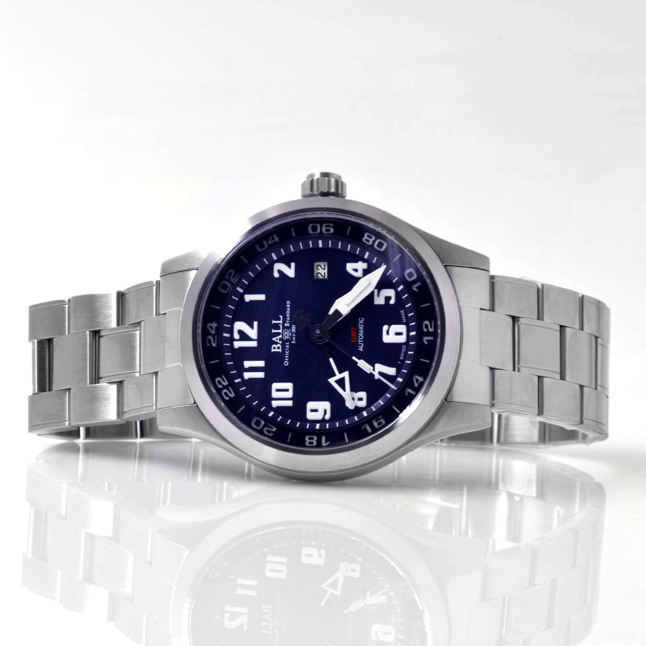 Ball Men's Automatic Watch - Engineer III Blue Dial Silver Bracelet