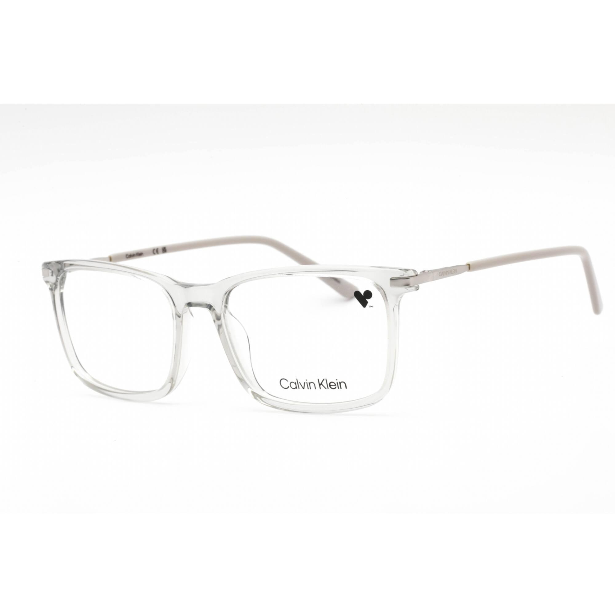 Calvin Klein Women's Eyeglasses - Full Rim Crystal Smoke Plastic Frame