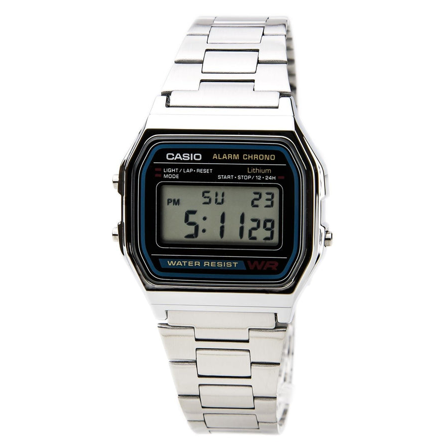 Casio A158WA-1 Men's Classic Digital Grey Dial Stainless Steel