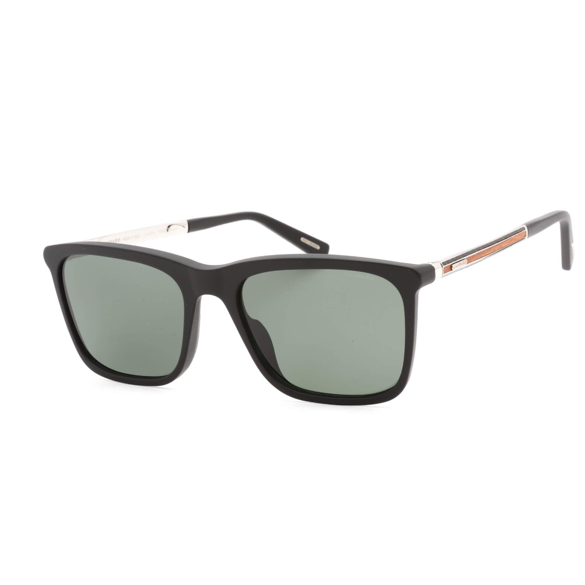 Chopard Men's Sunglasses - Full Rim Black Rectangular Shaped Plastic