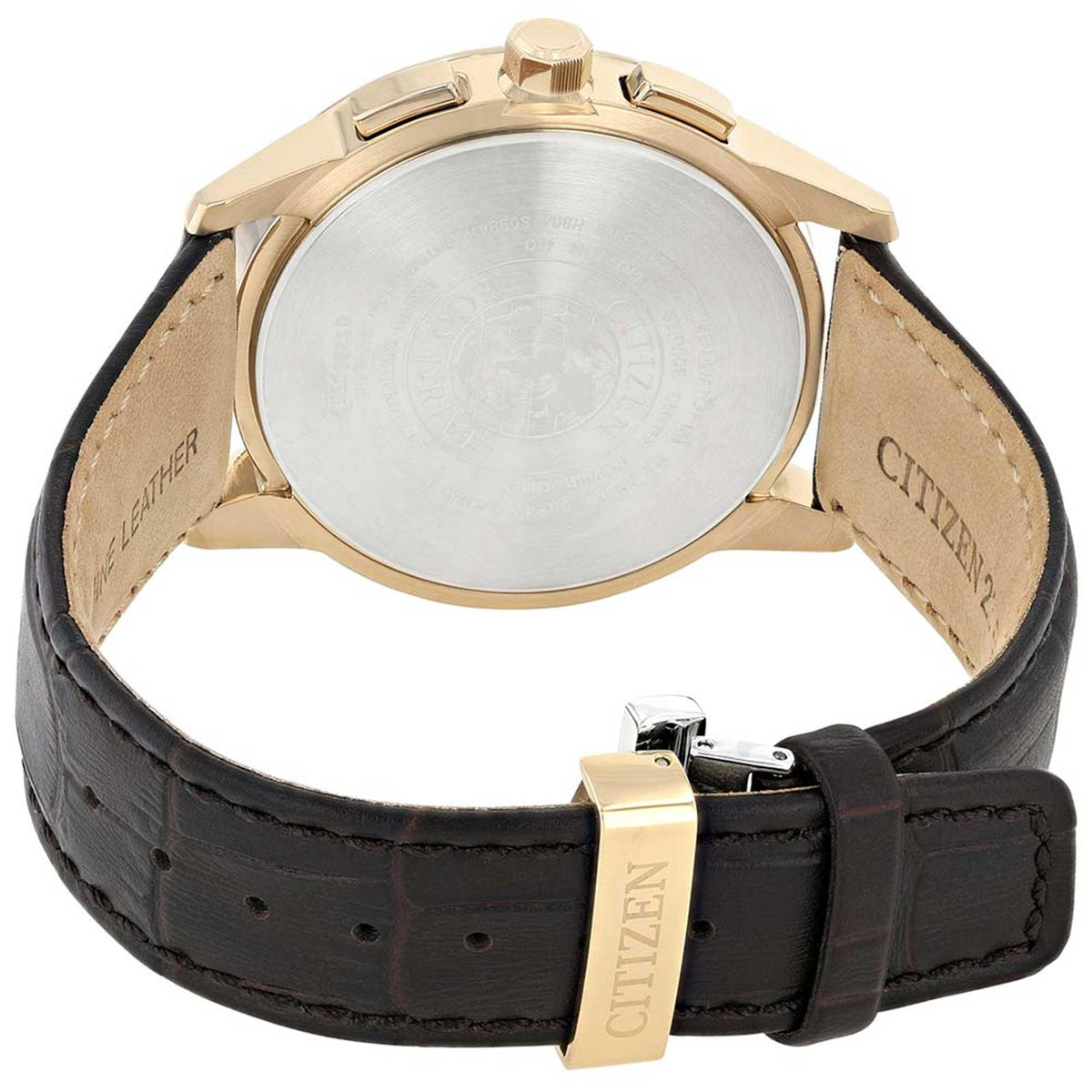 Citizen Men's Watch - Eco-Drive Black and Grey Dial Steel Chronograph ...