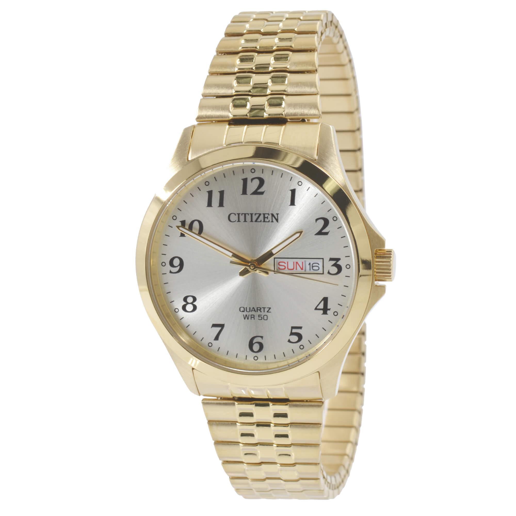 Citizen Men's Watch - Japanese Quartz Champagne Dial Steel Bracelet