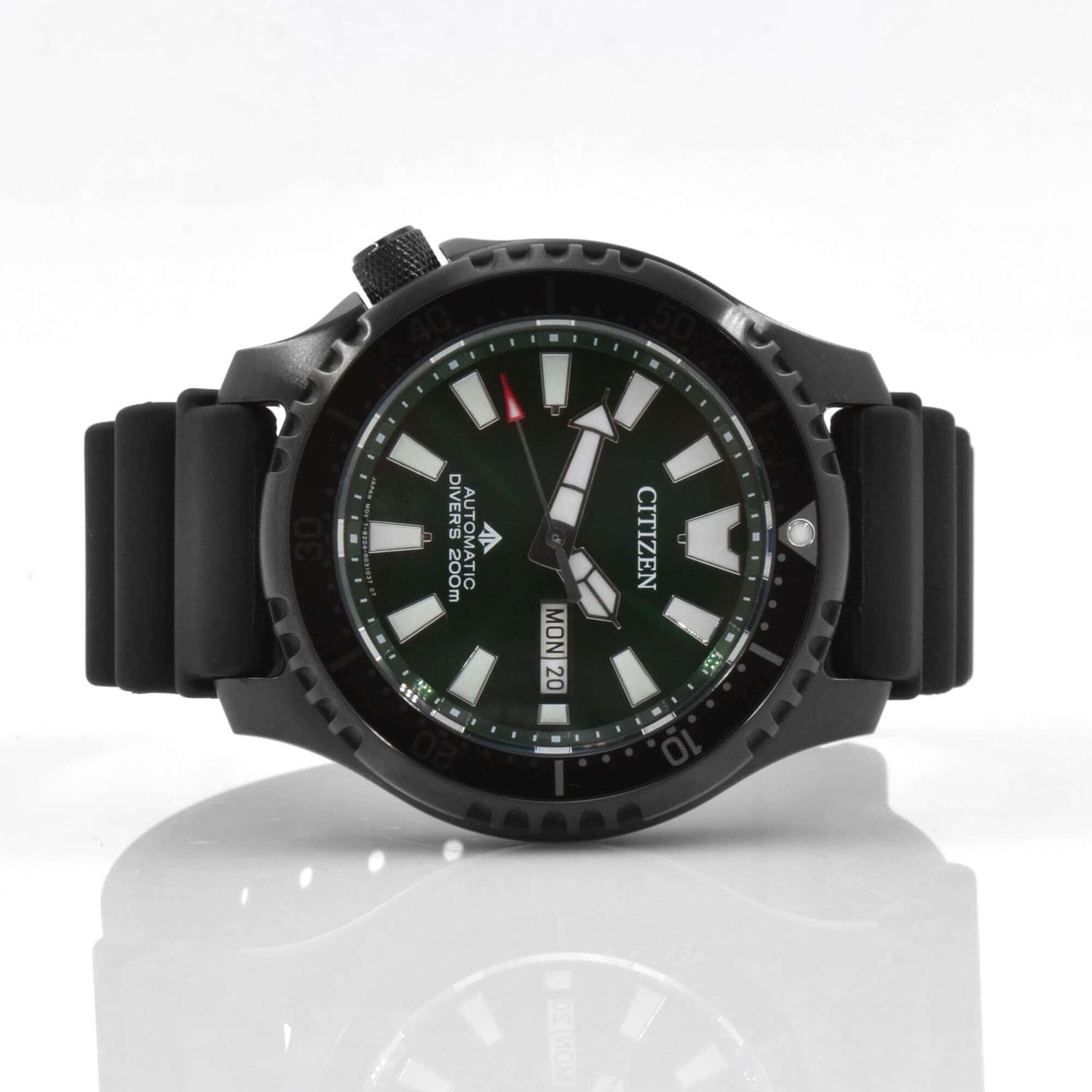 Citizen Men's Watch - Promaster Automatic Date Display Green Dial Strap ...