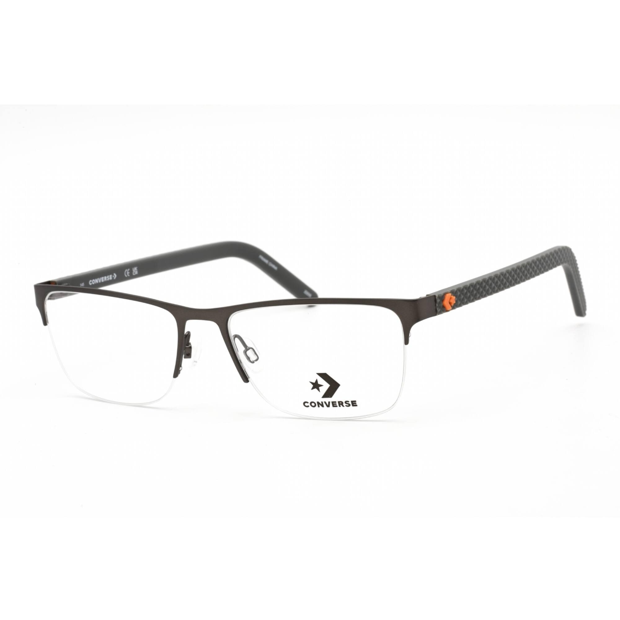 Converse Men's Eyeglasses - Half Rim Satin Gunmetal Rectangular Frame ...