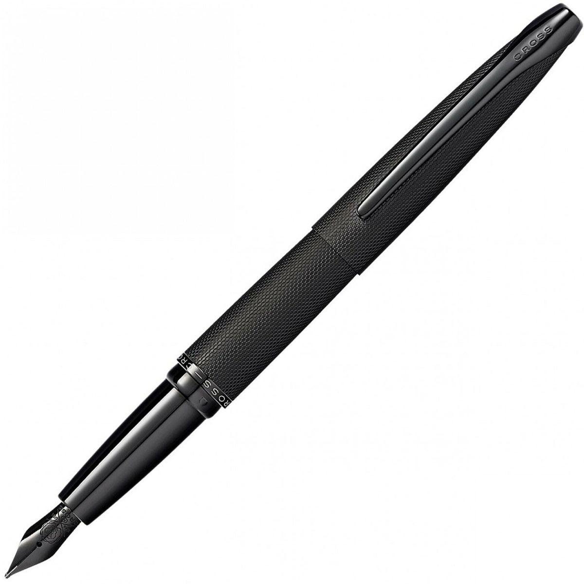 Cross Fountain Pen - ATX Brushed Black Click-Off Cap