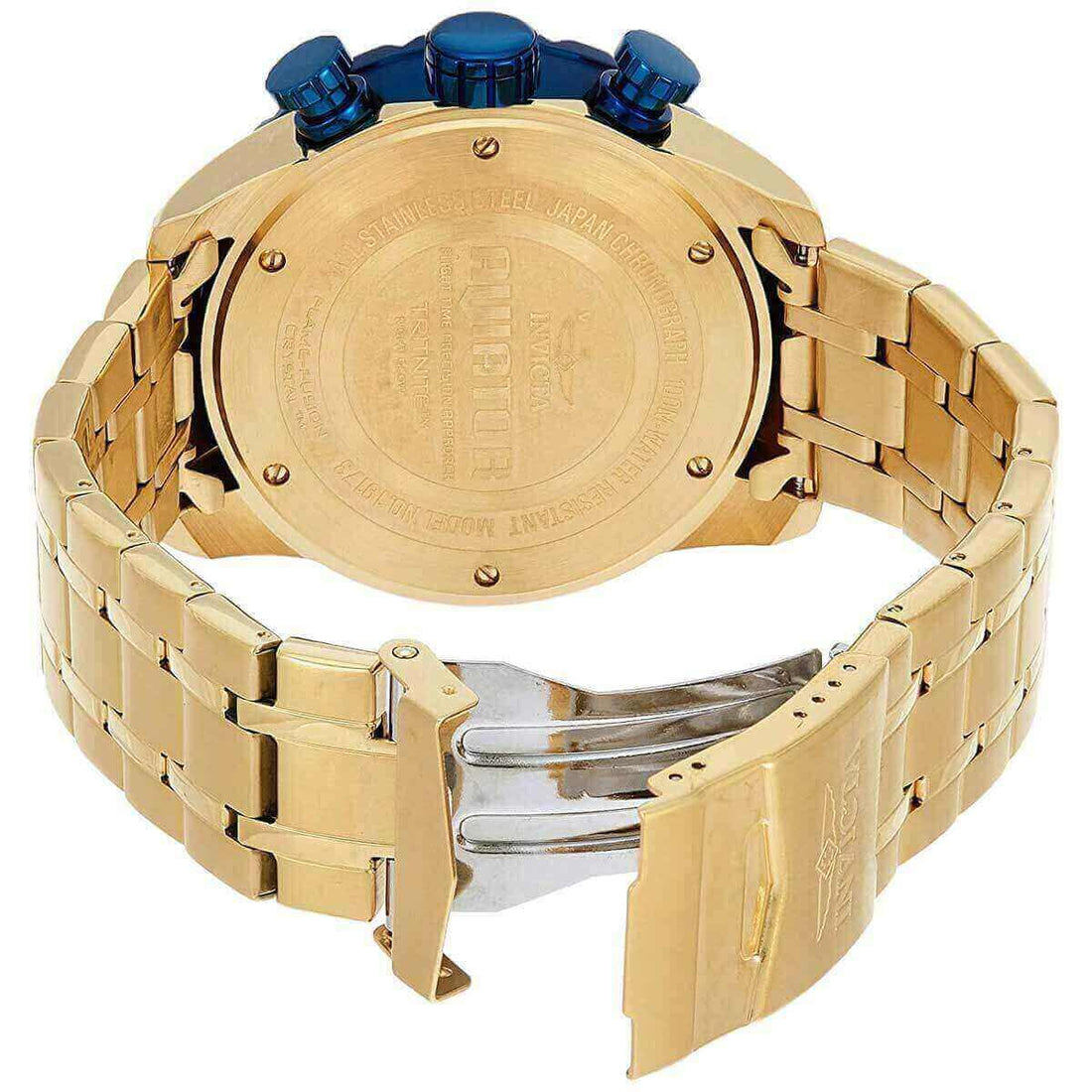 Invicta 19173 Men's Yellow Steel Quartz Compass Watch