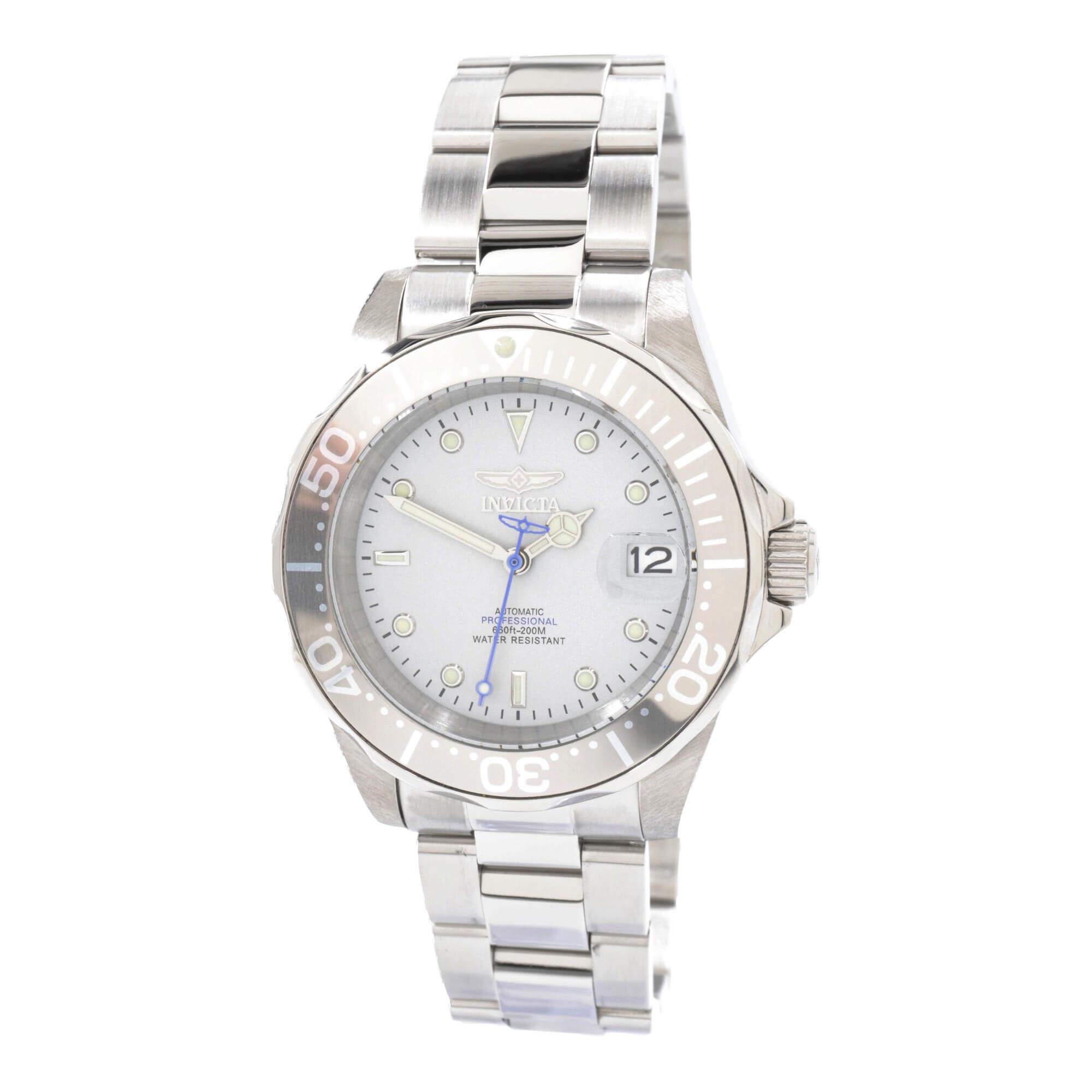 Invicta Men's Automatic Watch - Pro Diver Grey Dial Stainless Steel ...