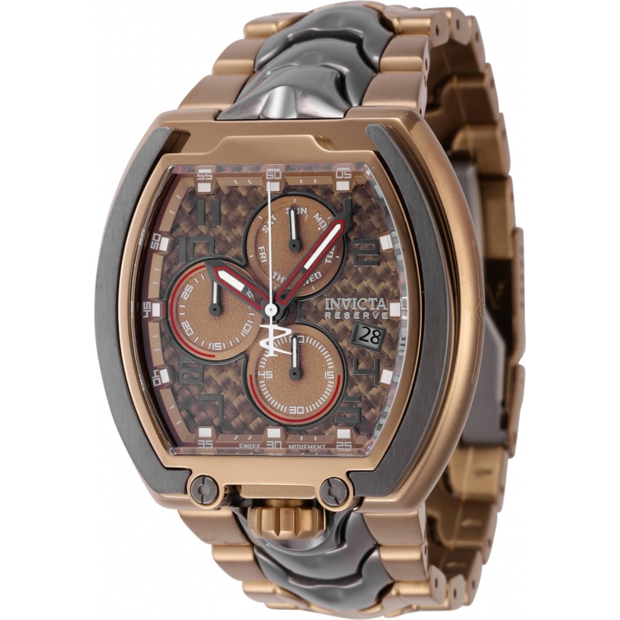 Invicta Men's Chronograph Watch - Reserve Mammoth Khaki and Titanium C