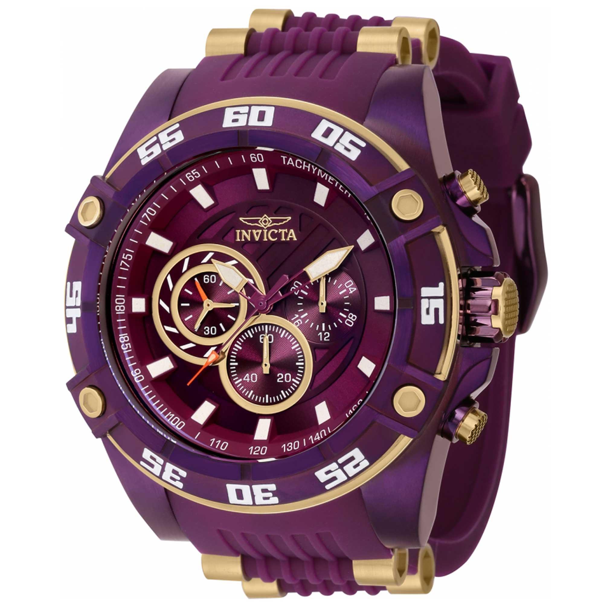 Invicta Men's Chronograph Watch - Speedway Dark Purple 40675
