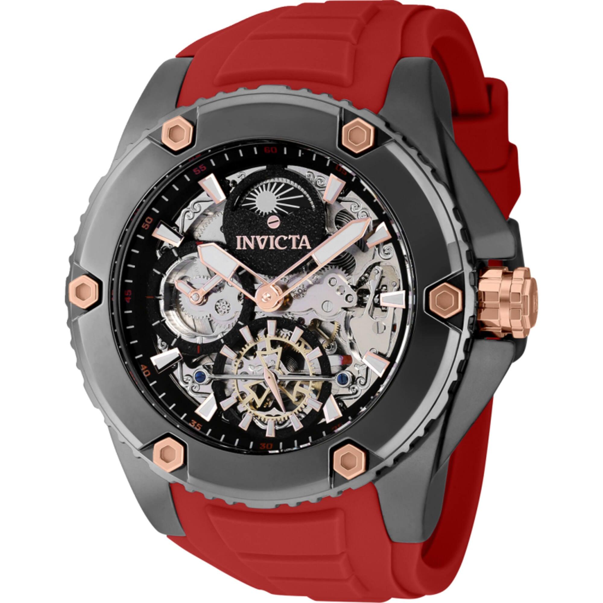 Invicta Men's Watch - Akula Automatic Skeleton Dial Silicone Rubber St