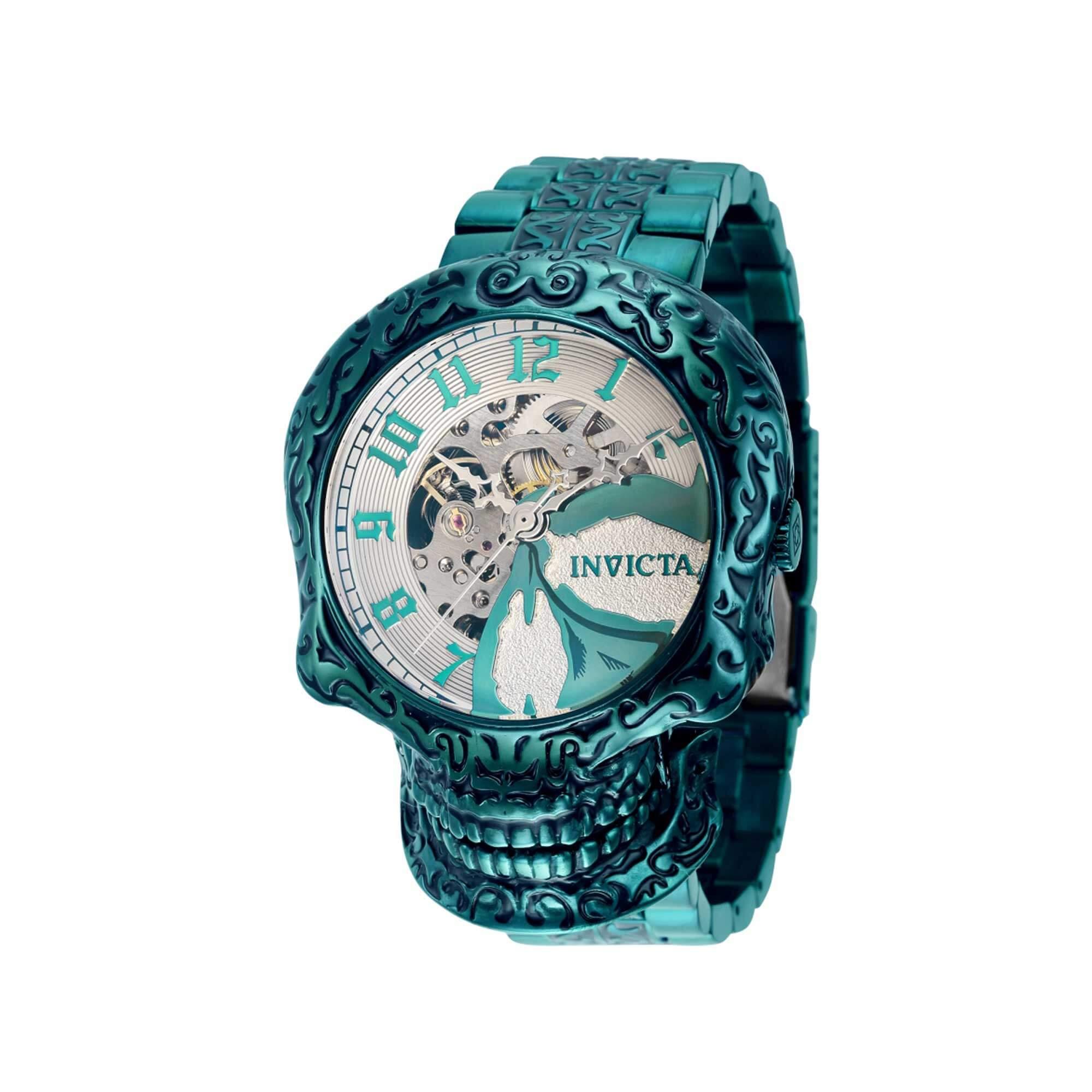 Invicta Men's Watch - Artist Automatic Semi Skeletonized Dial Green Br