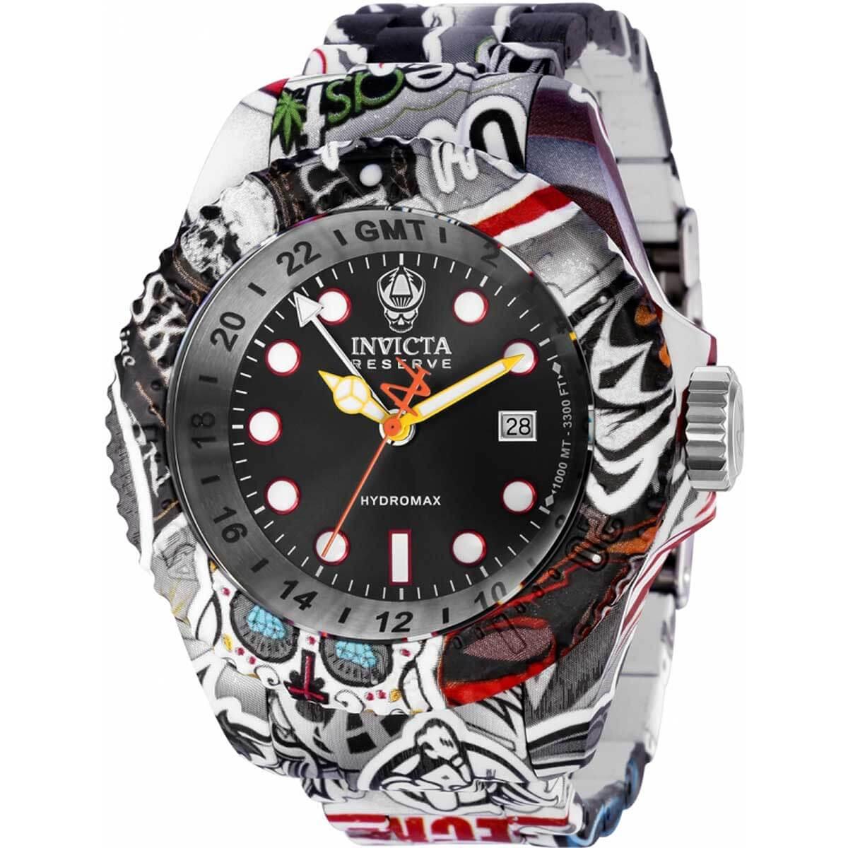 Invicta Men's Watch - Reserve Hydromax Black Dial Stainless Steel ...