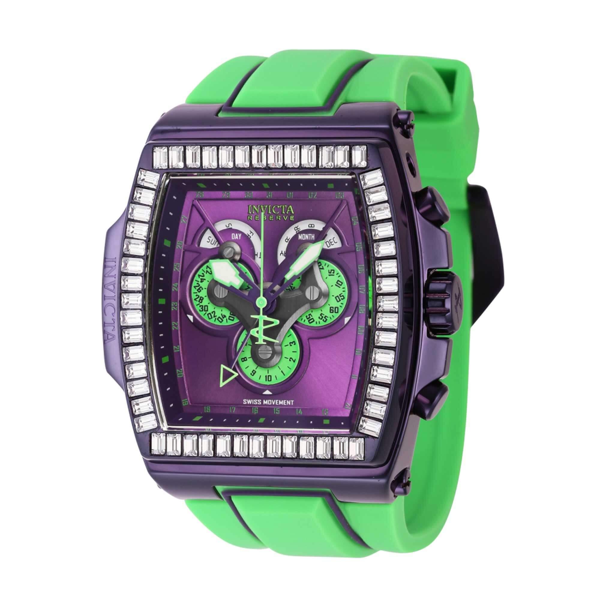 Invicta Men's Watch - S1 Rally Diablo Chronograph Date Green and Purpl