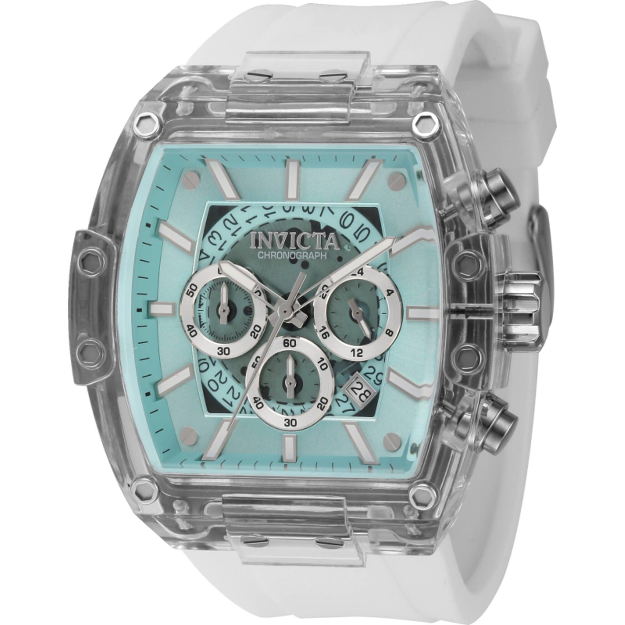 Invicta Men's Watch - S1 Rally Diablo Quartz Blue Dial White Rubber St