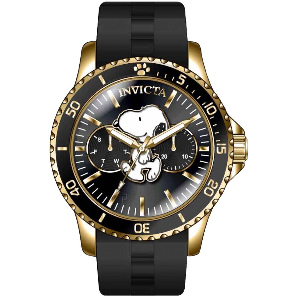 Invicta Women's Watch - Character Collection Snoopy Black Silicone Str