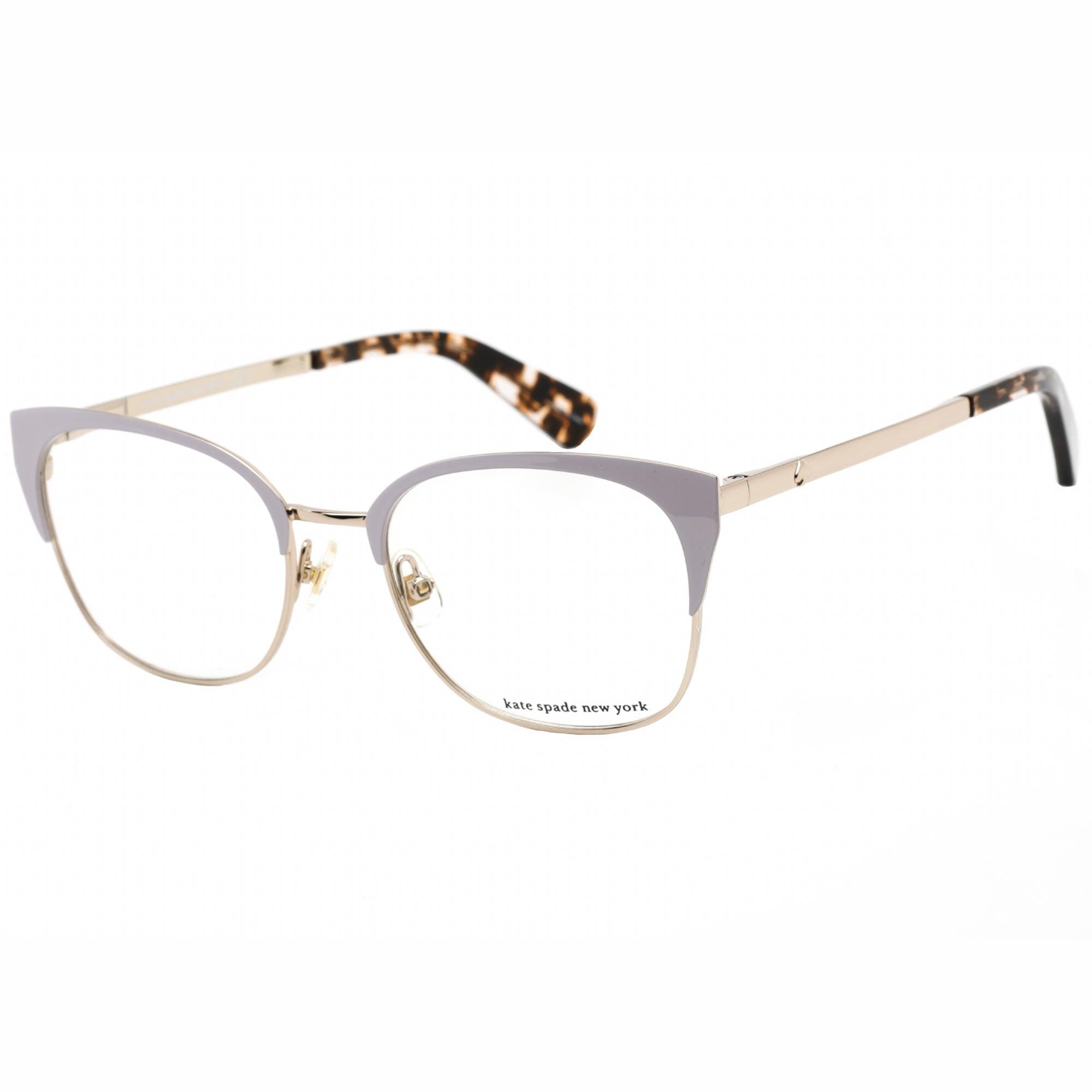 Kate Spade Women's Eyeglasses - Clear Demo Lens Plum/Gold Frame | Kali
