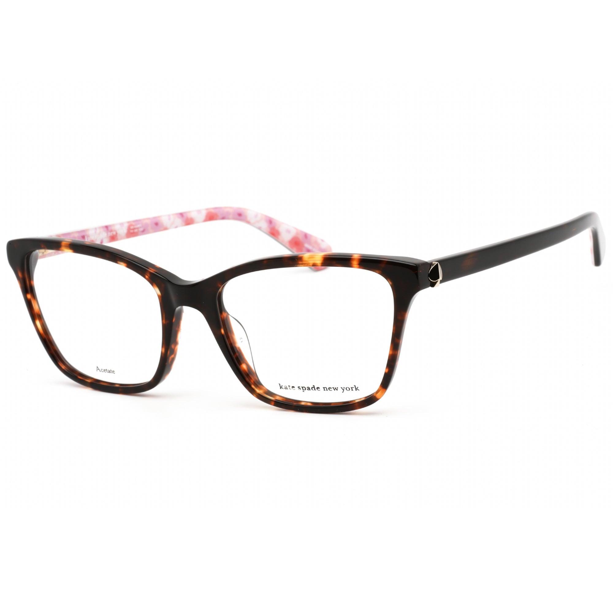 Kate Spade Women's Eyeglasses - Havana and Pink Cat Eye Shape Frame
