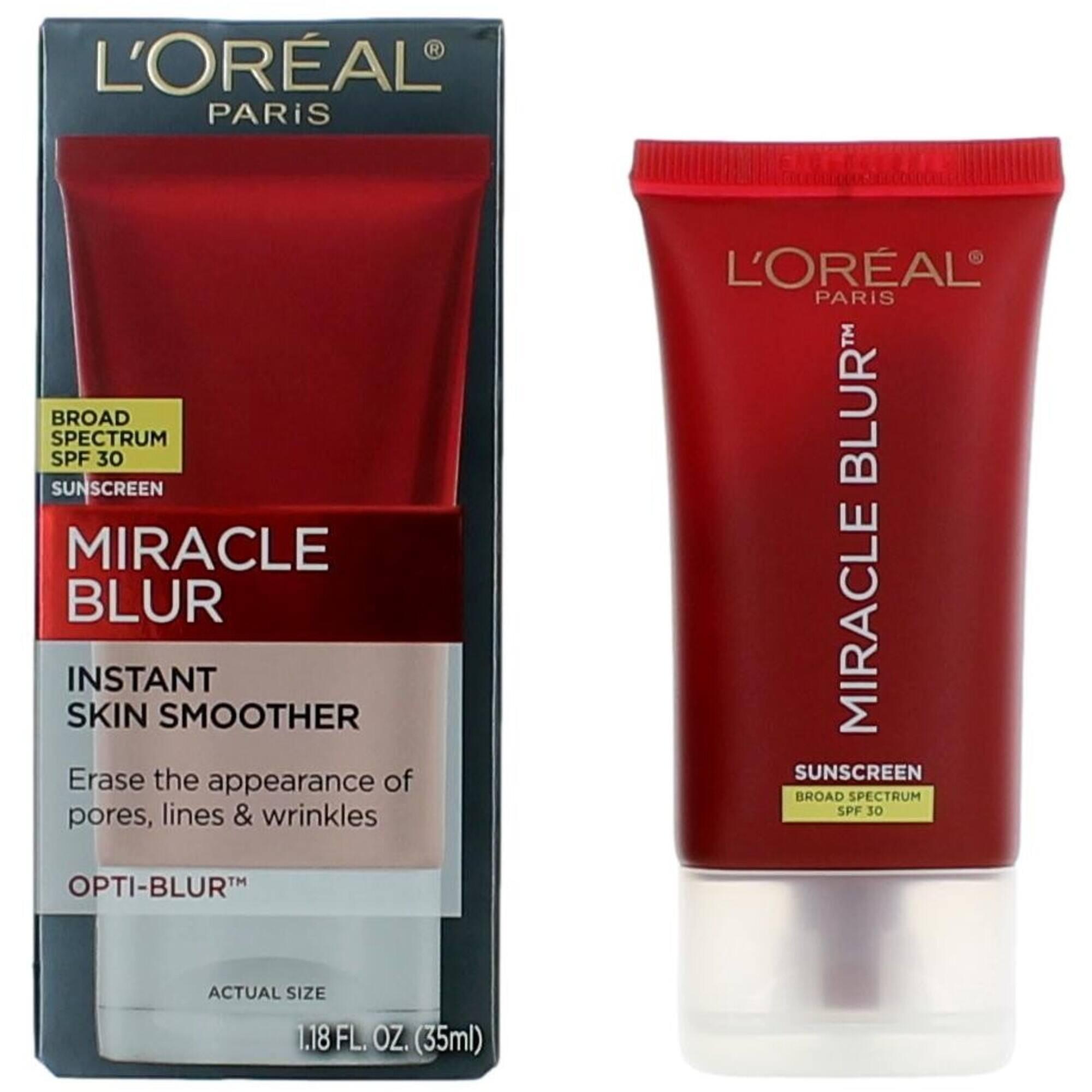 L'Oreal Women's Instant Skin Smoother - Miracle Blur Broad Spectrum SPF ...
