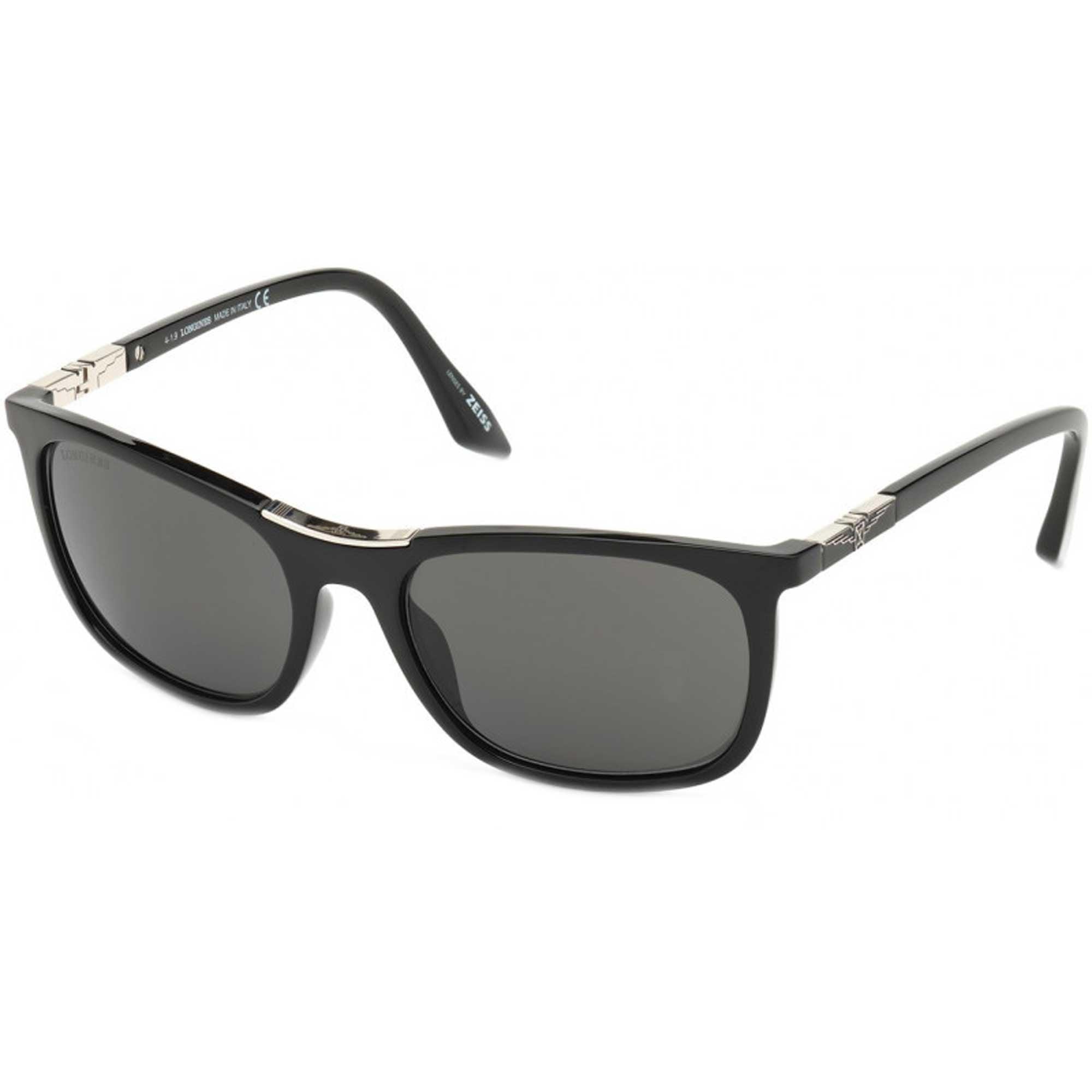 Longines Men's Sunglasses - Smoke Lens Rectangular Full Rim Frame | LG
