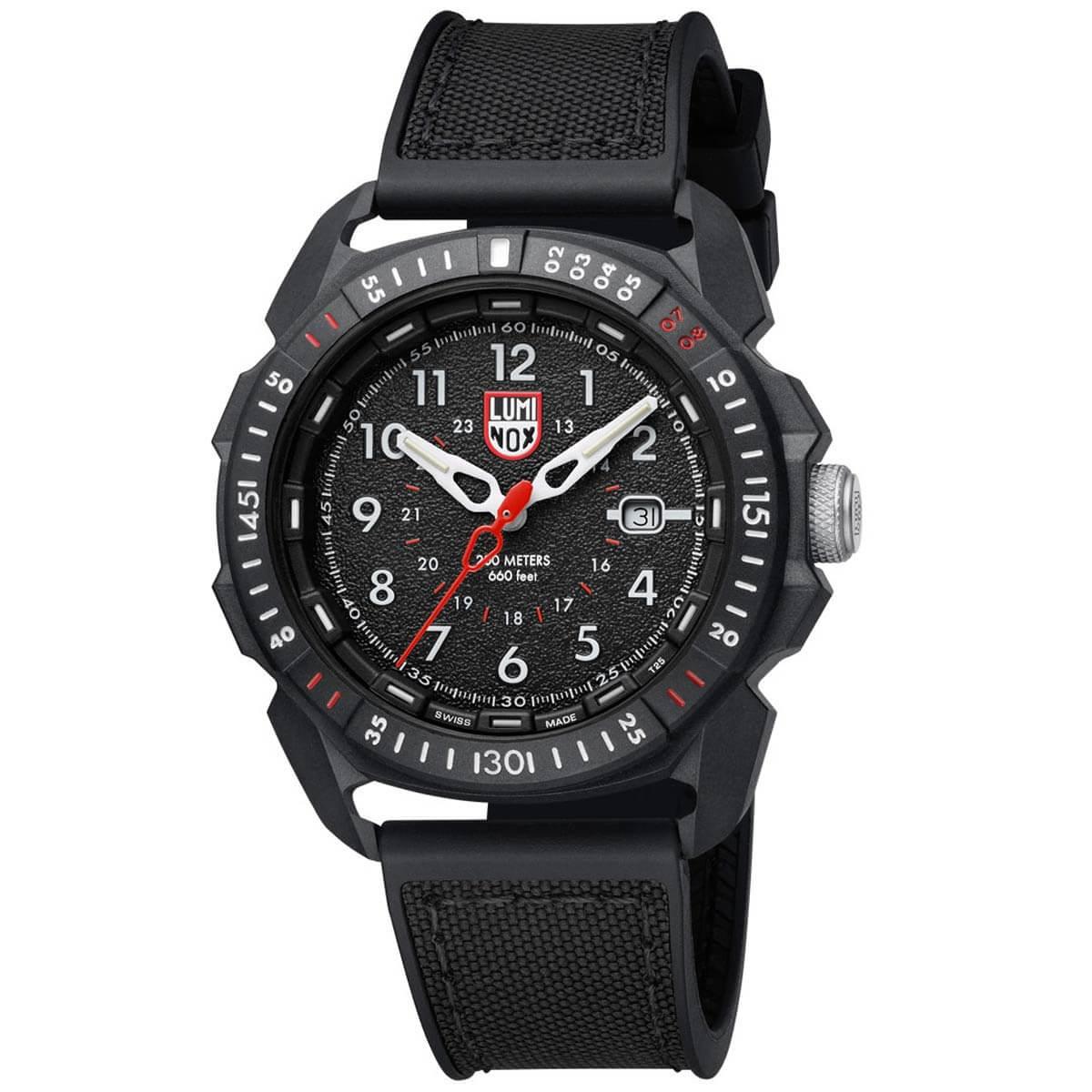Luminox Men's Swiss Quartz Watch - Ice-Sar Arctic Date Black Dial ...