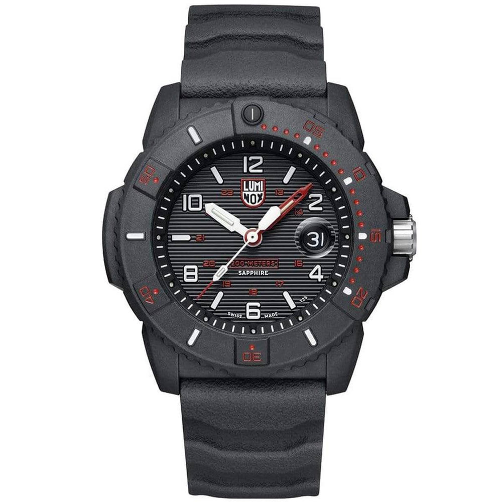 Luminox Men's Swiss Quartz Watch - Navy Seal Rotating Bezel Black Dial ...
