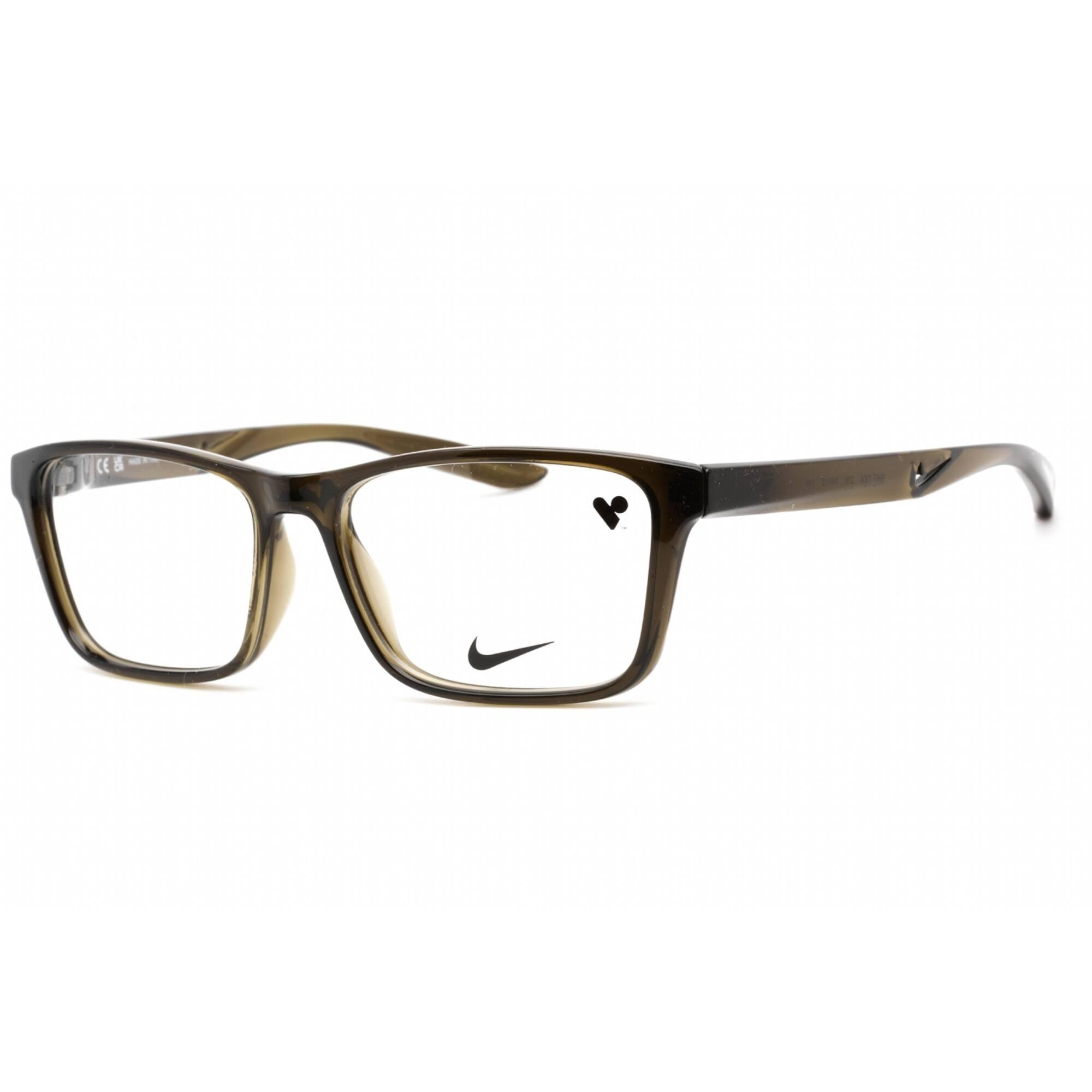 Nike Unisex Eyeglasses - Full Rim Rough Green Rectangular Plastic | NI